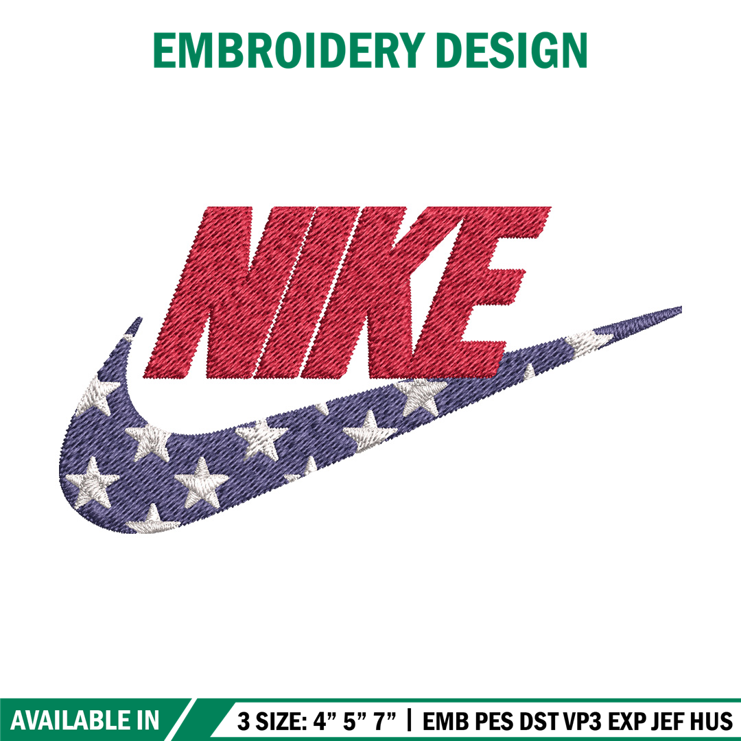 Nike red x star Embroidery Design, Brand Embroidery, Nike Em | Inspire ...