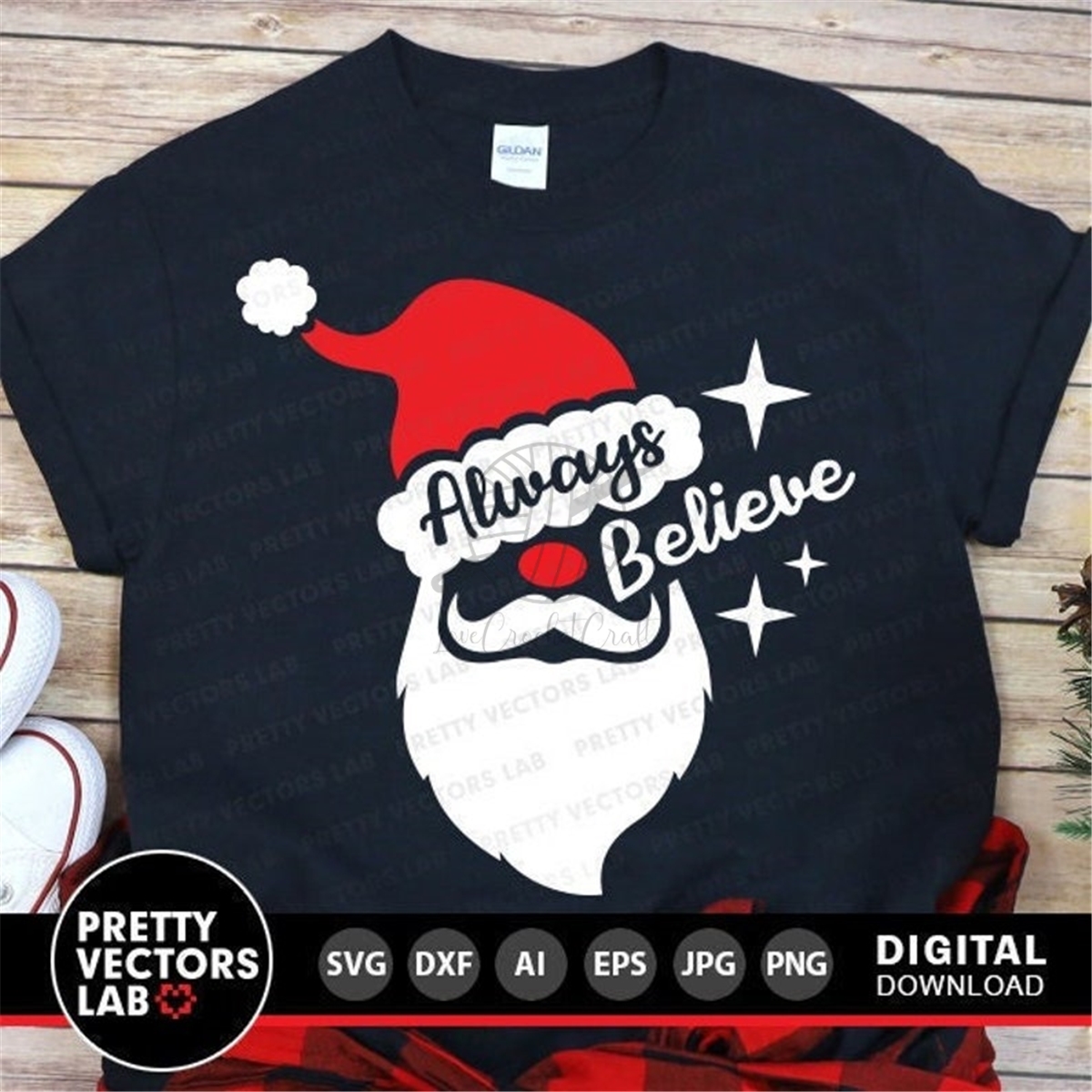 Christmas Svg, Believe Svg, Santa Svg Dxf Eps Png, Christmas | Inspire ...