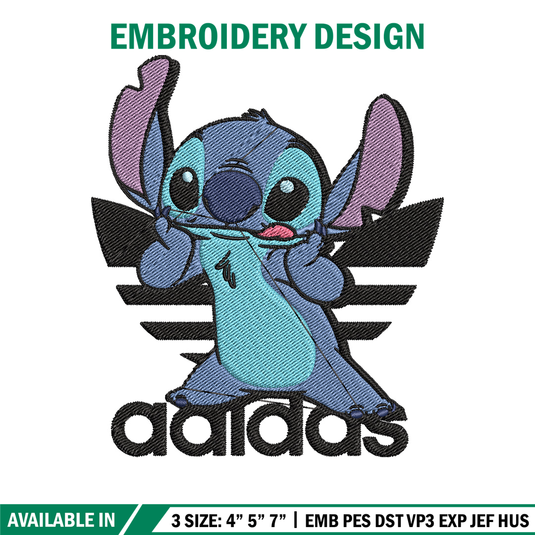 Stitch adidas Embroidery Design, Adidas Embroidery, Embroide | Inspire ...
