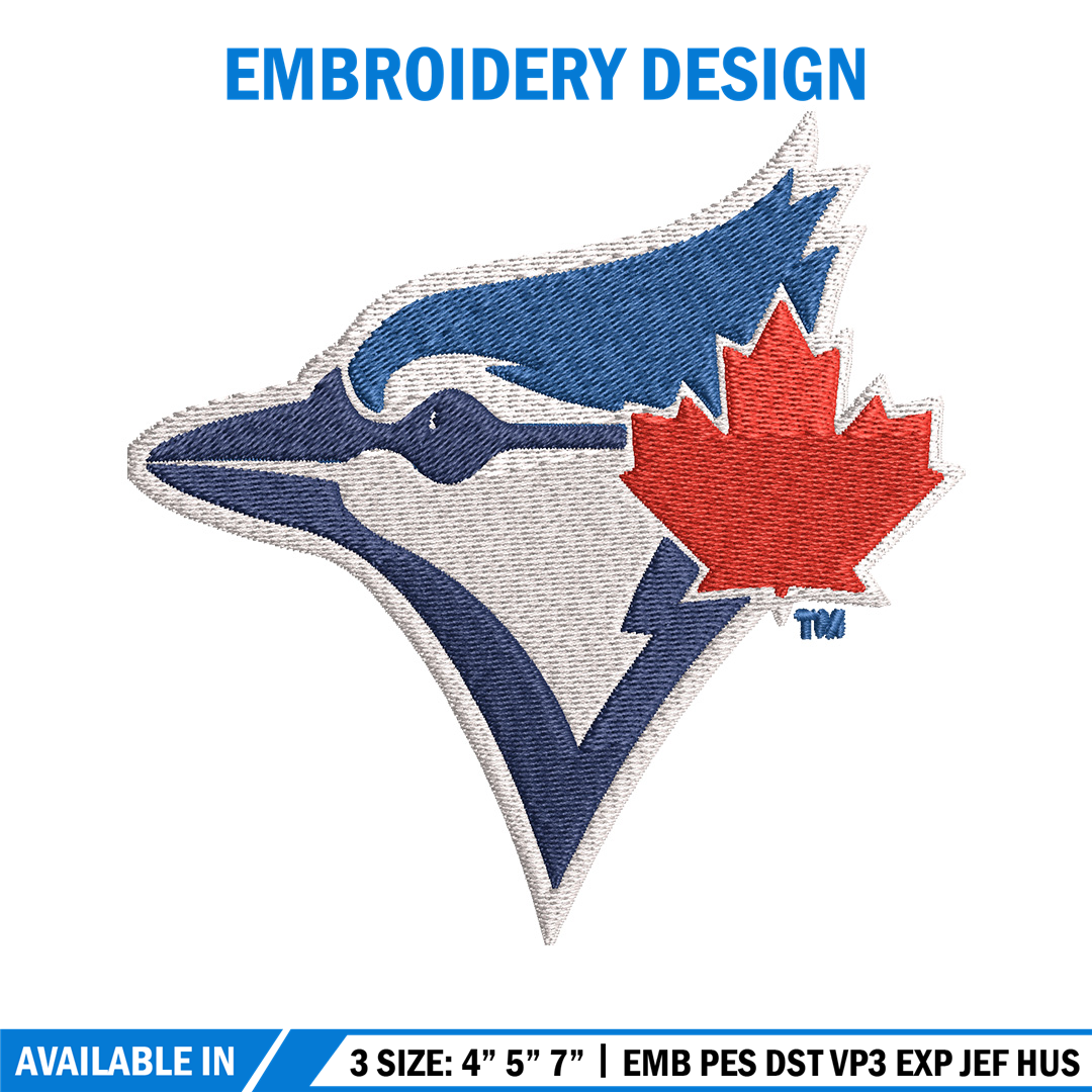 Toronto Blue Jays logo Embroidery, MLB Embroidery, Sport emb | Inspire ...