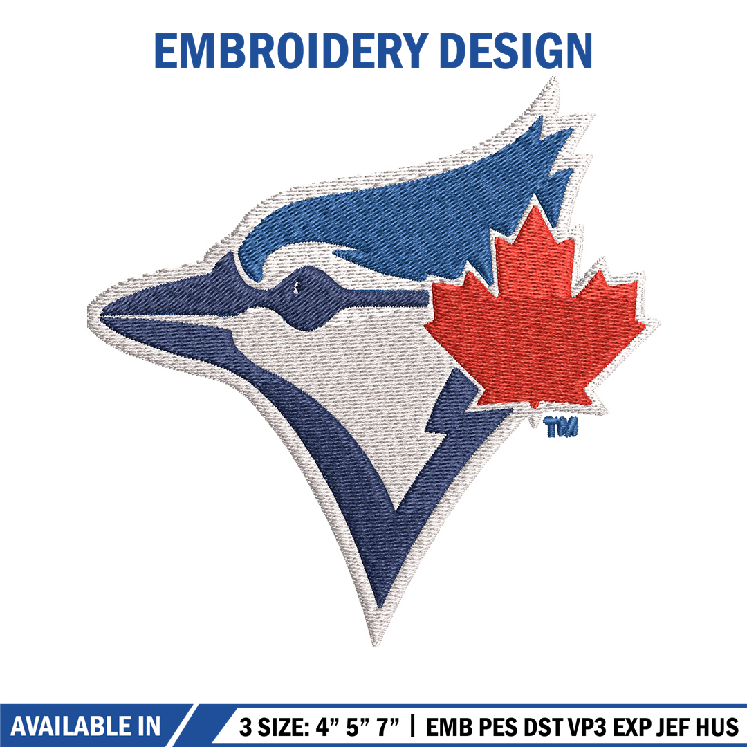 Toronto Blue Jays logo Embroidery, MLB Embroidery, Sport emb | Inspire ...