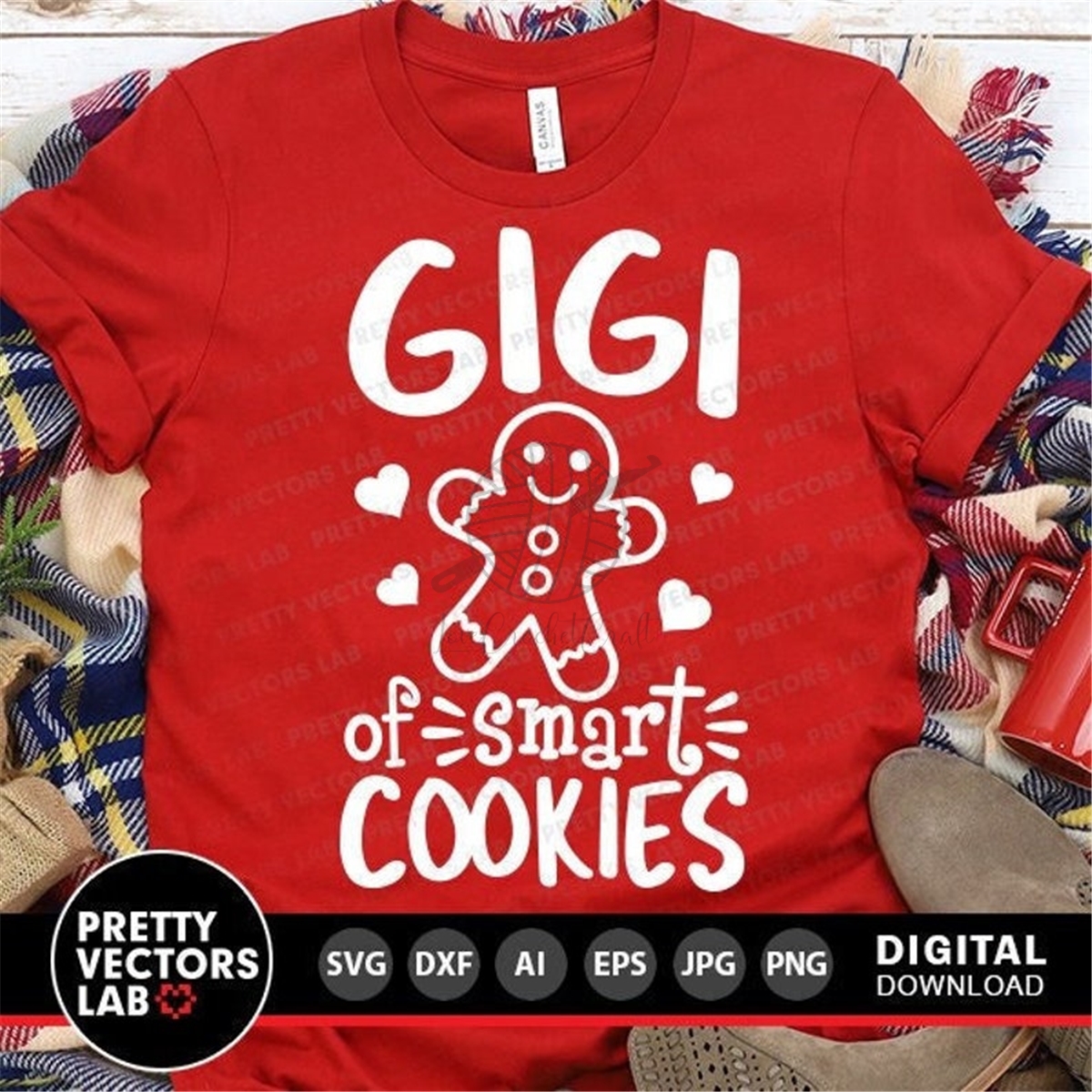 Christmas Svg, Gigi of Smart Cookies Svg, Grandmother Cut Fi | Inspire ...