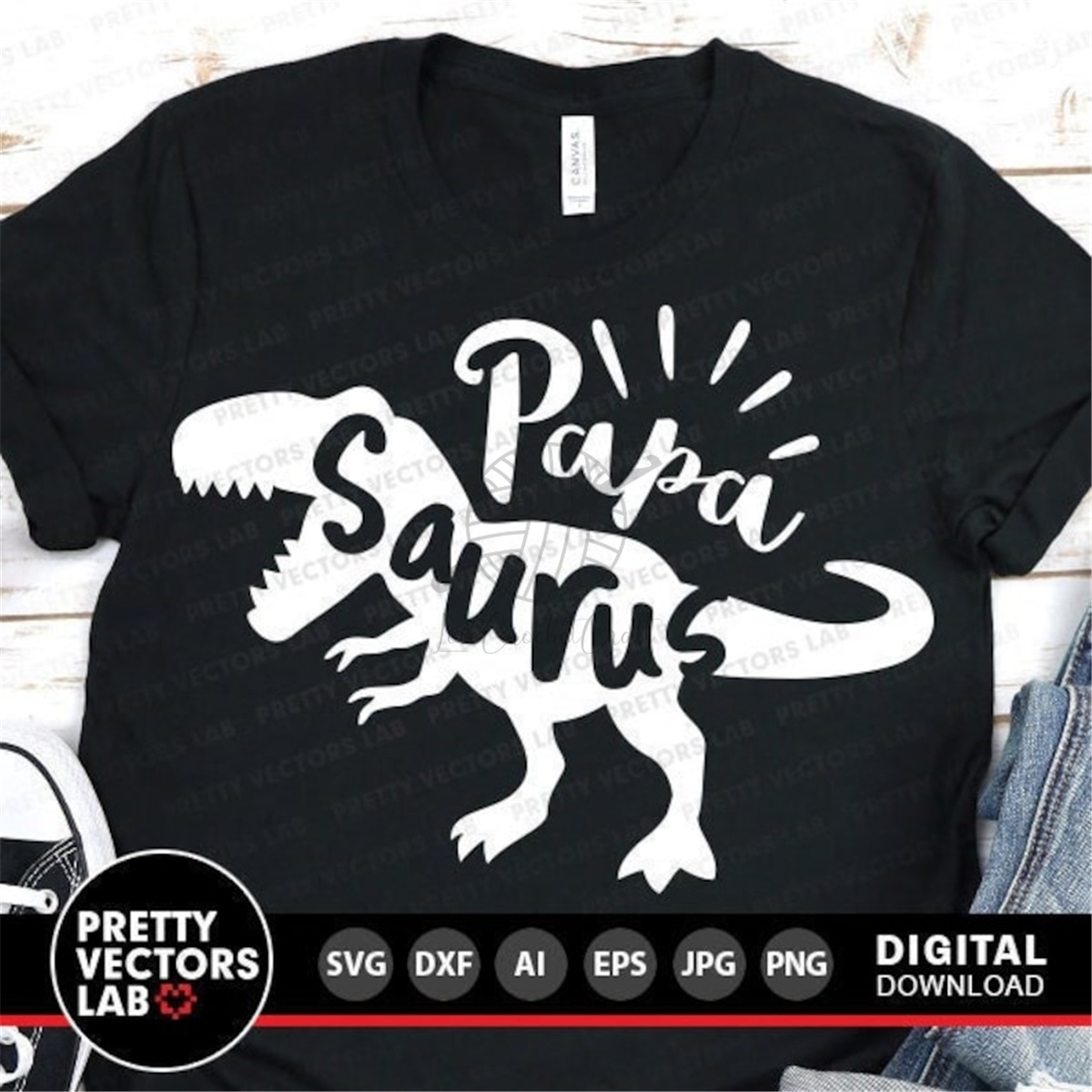 Papa Saurus Svg, T-Rex Dinosaur Svg, Dinosaur Daddy Svg Dxf | Inspire ...