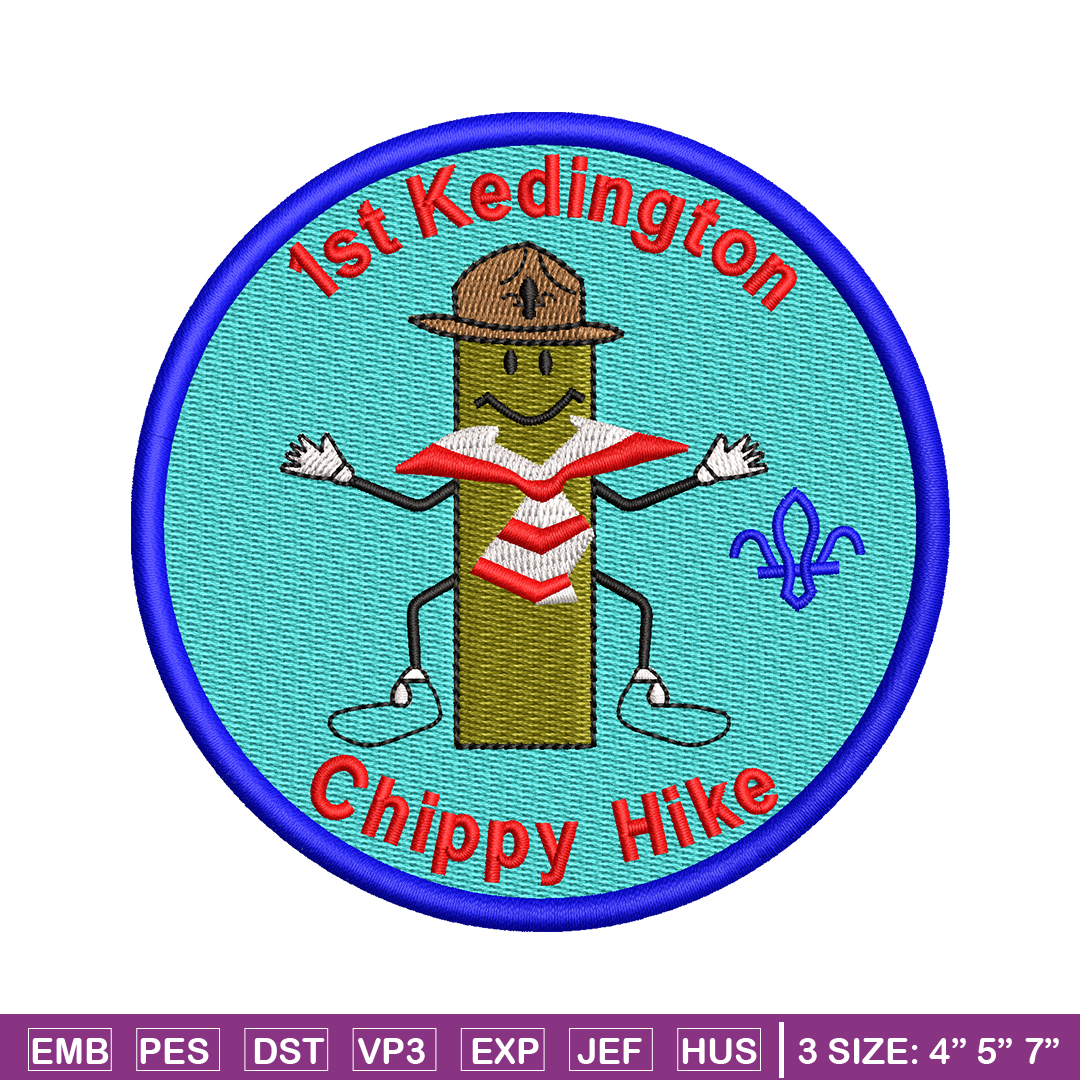 Chippy Hike logo embroidery design, Chippy Hike embroidery, | Inspire ...