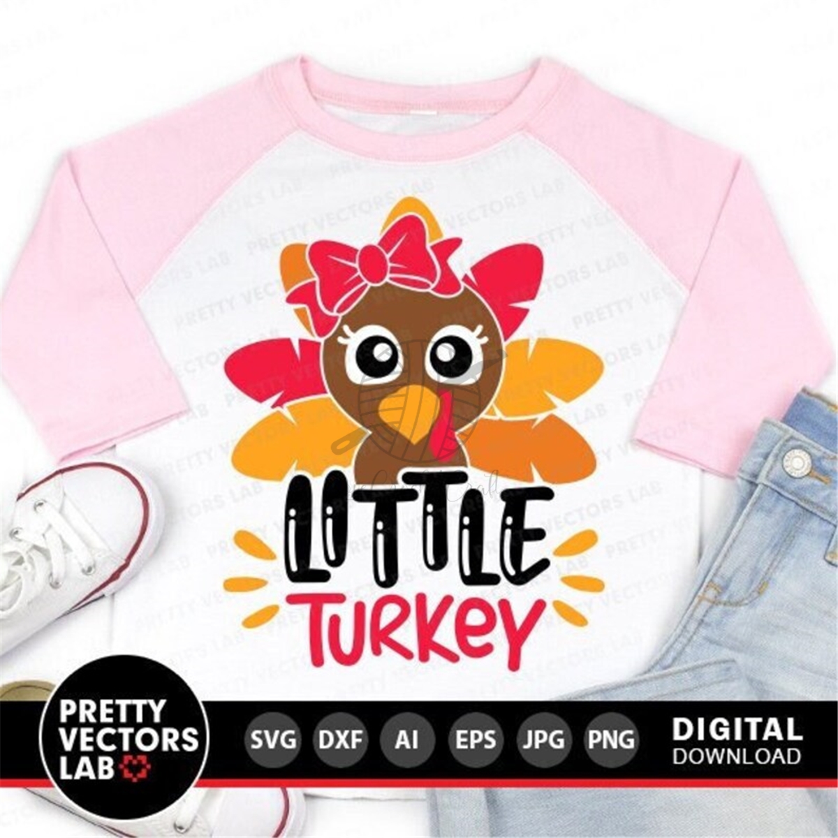 Little Turkey Svg, Little Sister Svg, Thanksgiving Svg Dxf E | Inspire ...