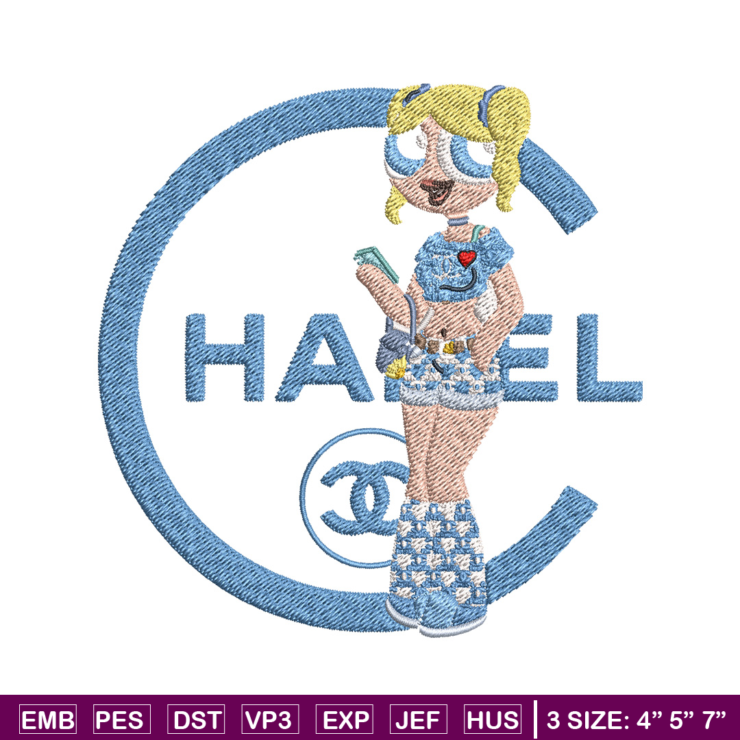 Chanel blue girl Embroidery Design, Chanel Embroidery, Embro - Inspire ...