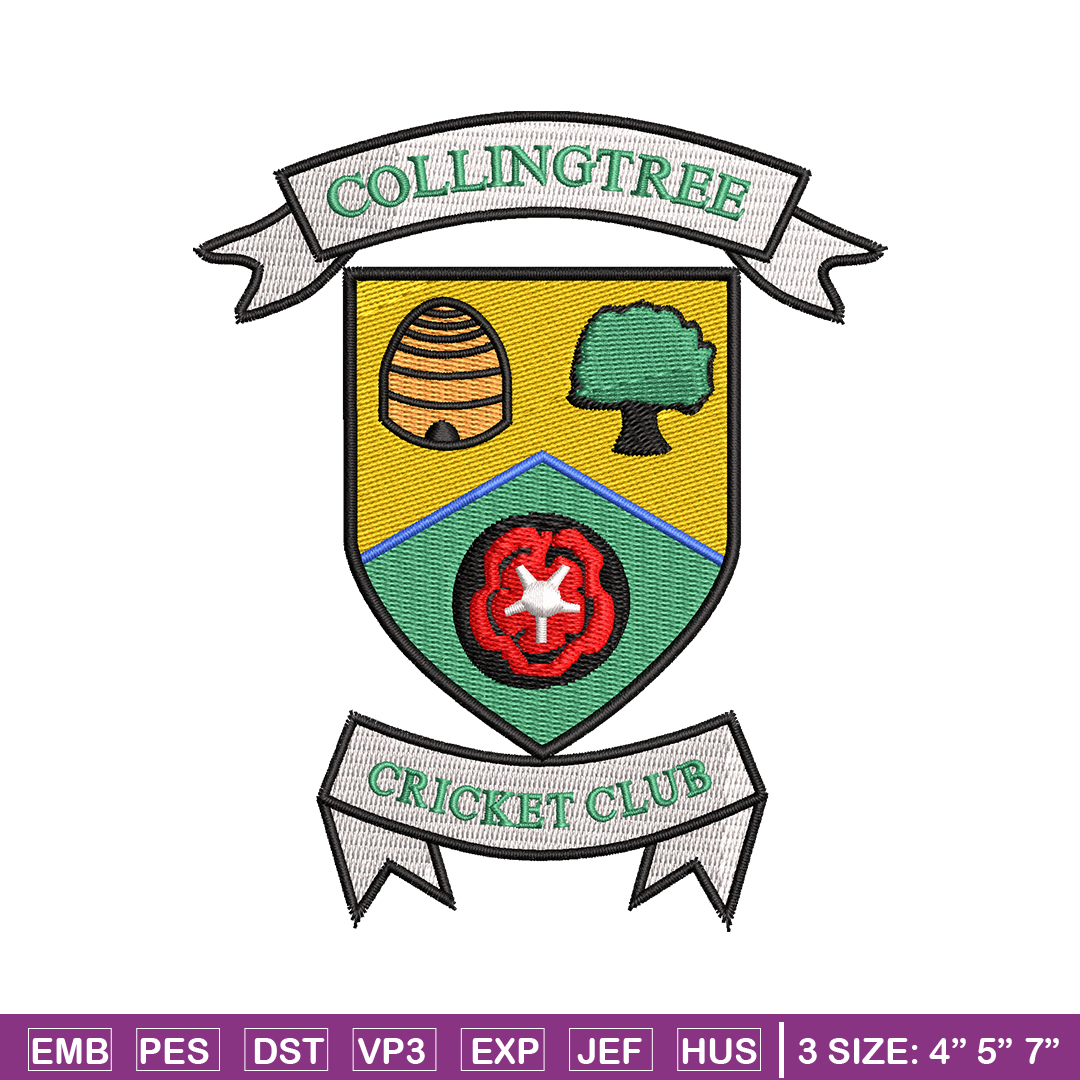 Collingtree Cricket embroidery design, Collingtree Cricket e | Inspire ...