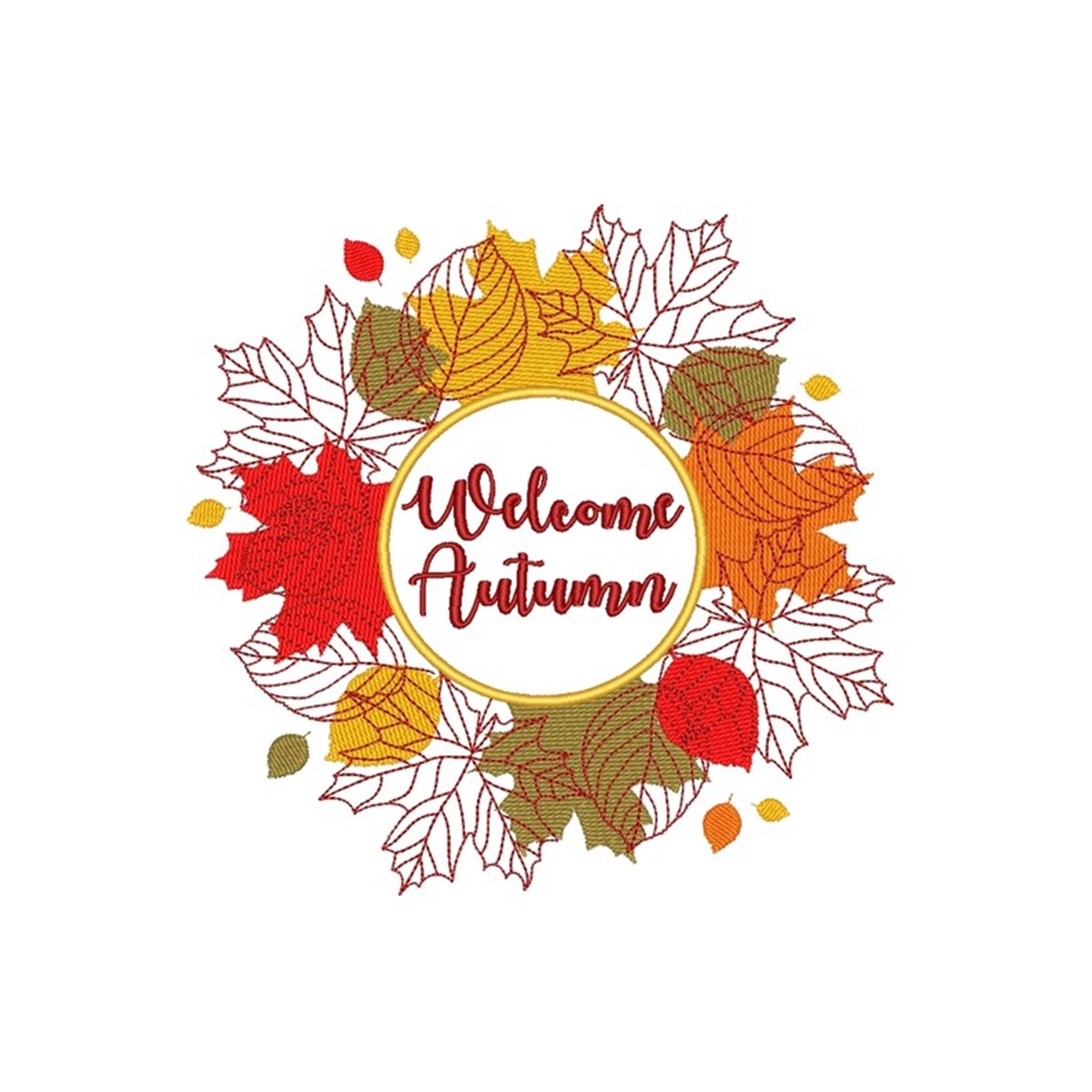 Autumn Machine Embroidery Design, Fall Embroidery Design, 5 - Inspire ...