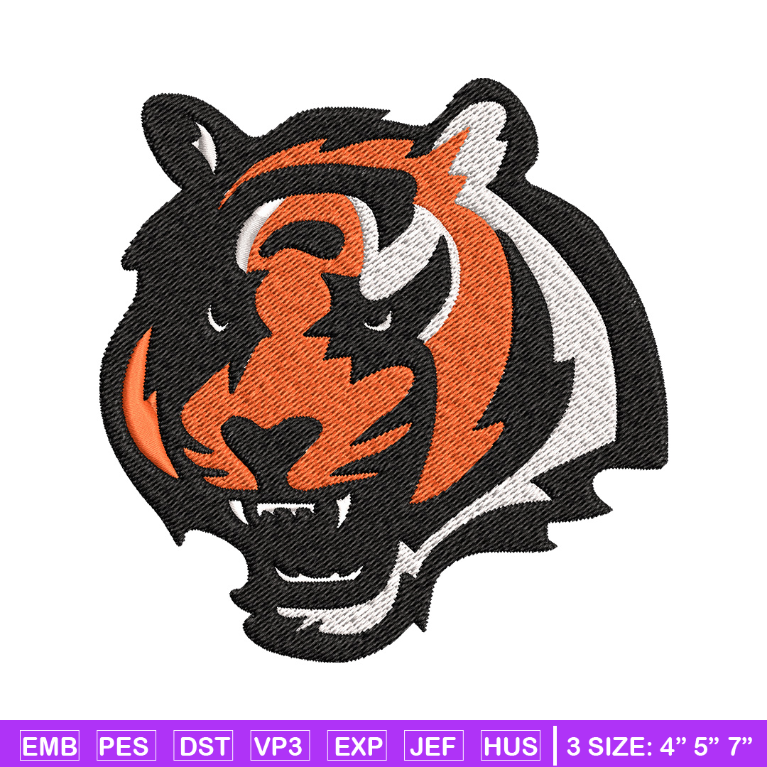 Cincinnati Bengals logo Embroidery, NFL Embroidery, Sport em | Inspire ...
