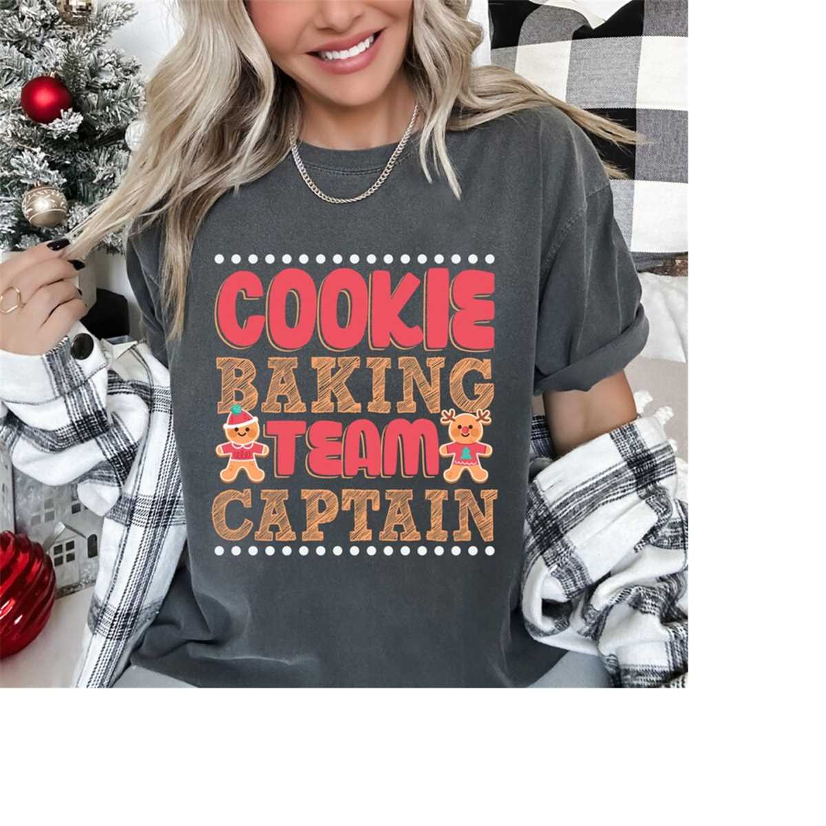 Cookie Baking Team Captain Gingerbread Christmas Xmas T shir | Inspire ...