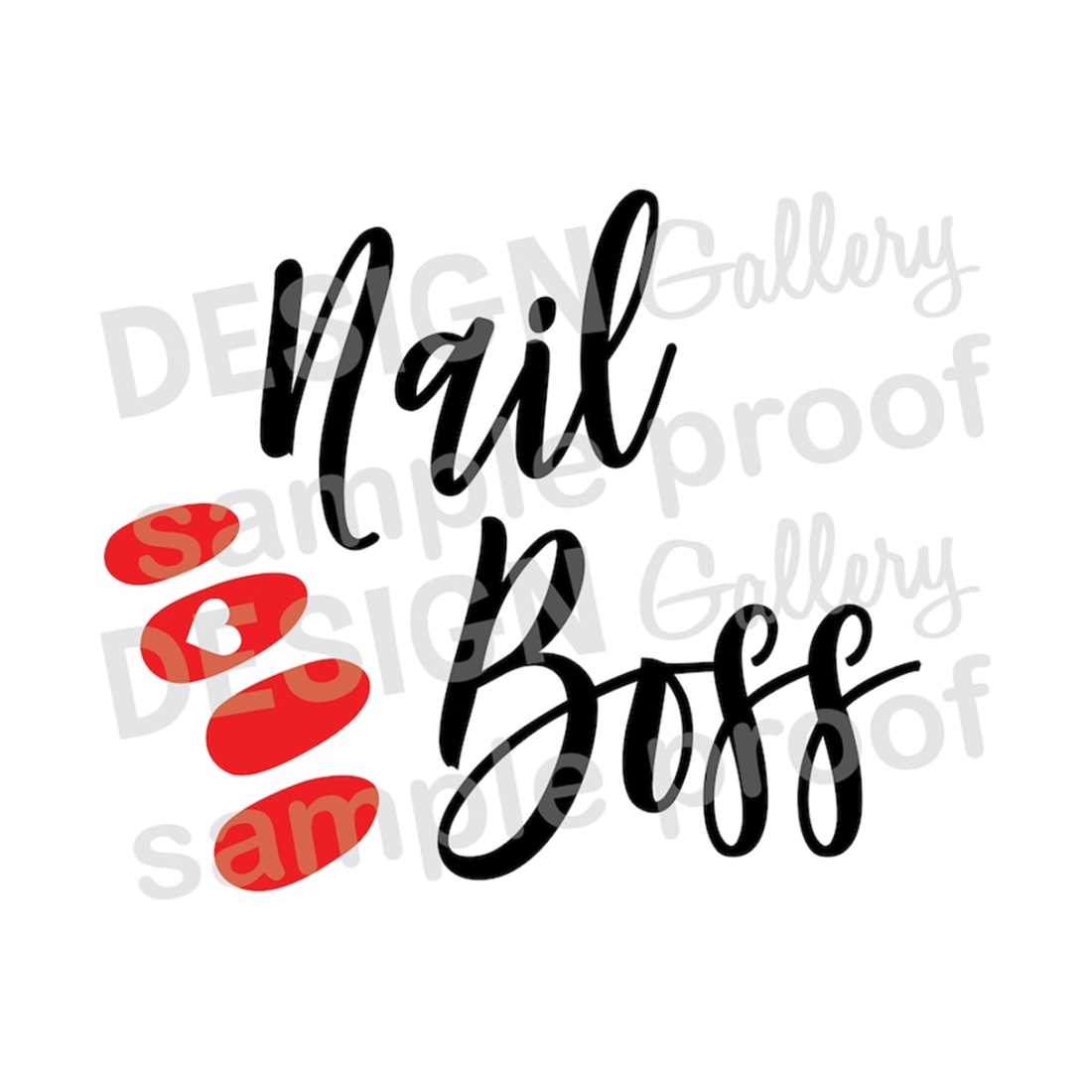 Nail Boss - JPG, png & SVG DXF cut file, Printable Digital | Inspire Uplift