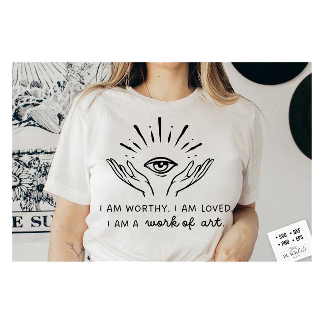 I am worthy I am loved svg, Positive affirmations svg, Botan | Inspire ...