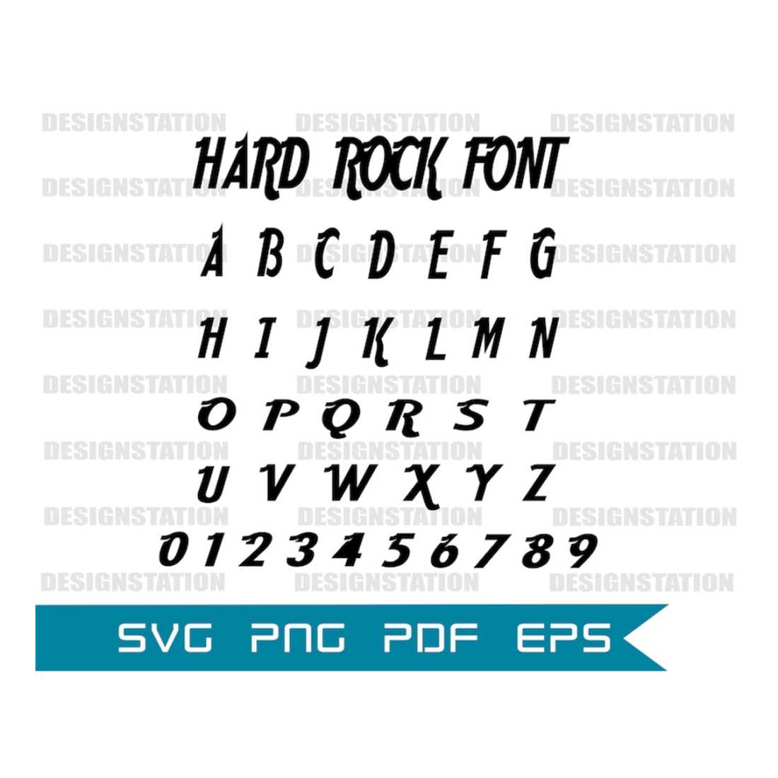 Hard Rock Font / Metal Alphabet | Inspire Uplift