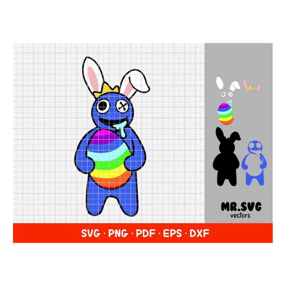 Rainbow friends SVG, Easter Blue SVG, Blue svg, Blue png, Cu | Inspire ...