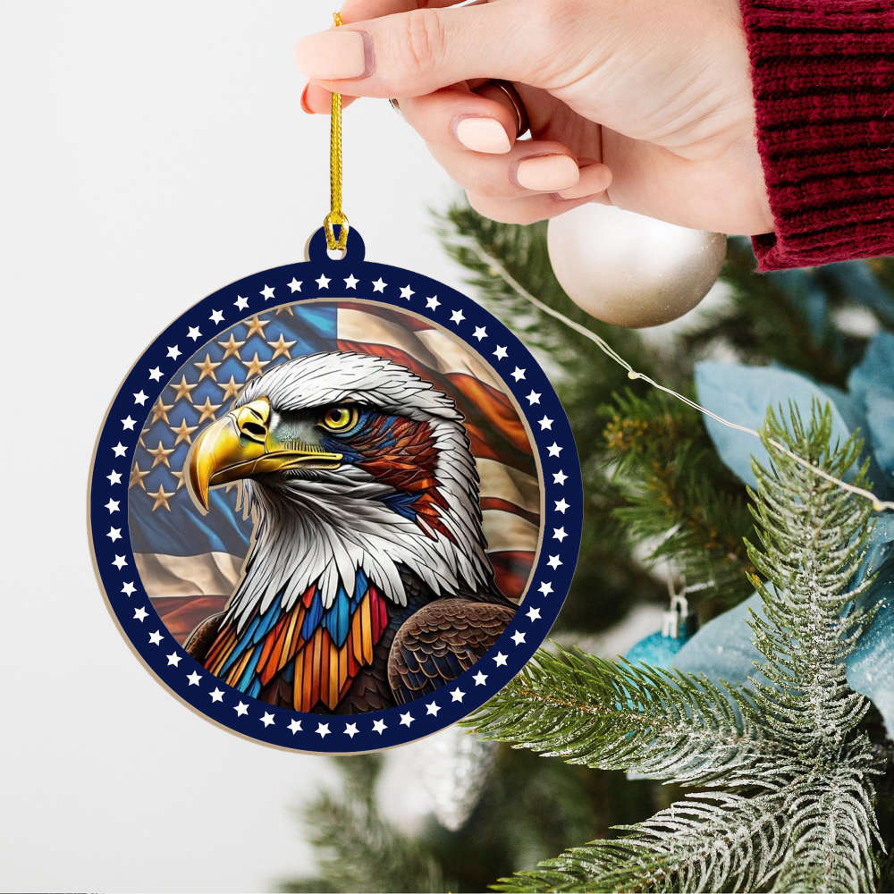 American Bald Eagle Ornament Patriotic Christmas Tree Orname | Inspire ...