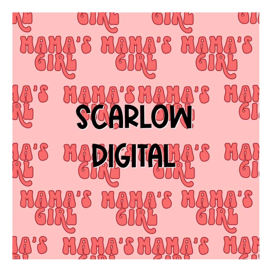 Mamas Girl Seamless File, Mamas Girl Digital Paper, Hippie F - Inspire ...