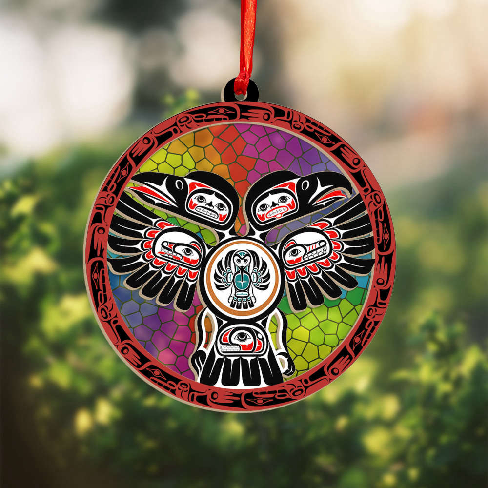 Haida Art Raven and Eagle Symbolism Suncatcher Ornament: 202 - Inspire ...