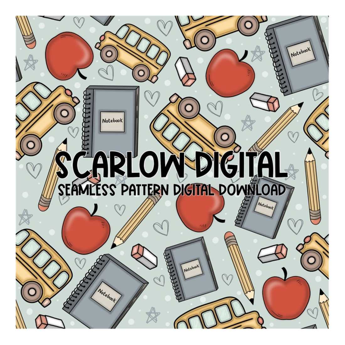 Seamless Back To School Pattern, Seamless Teacher Pattern, S | Inspire ...
