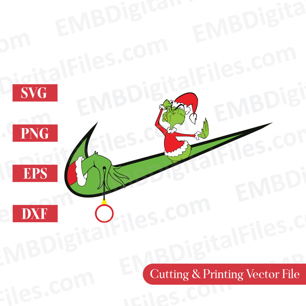 Christmas The Grinch swoosh SVG for cricut - Inspire Uplift