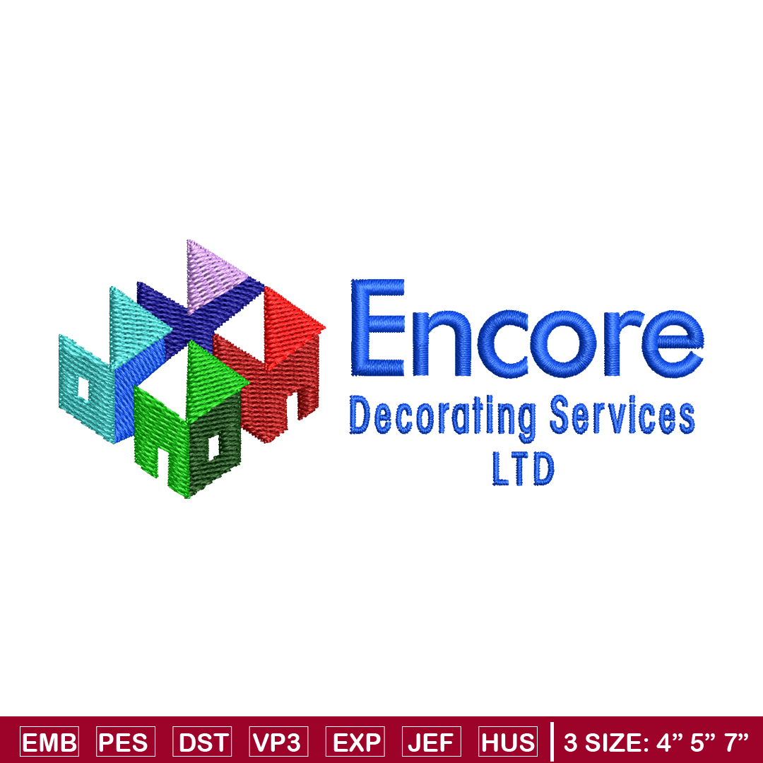 Encore logo embroidery design, Encore logo embroidery, logo | Inspire ...