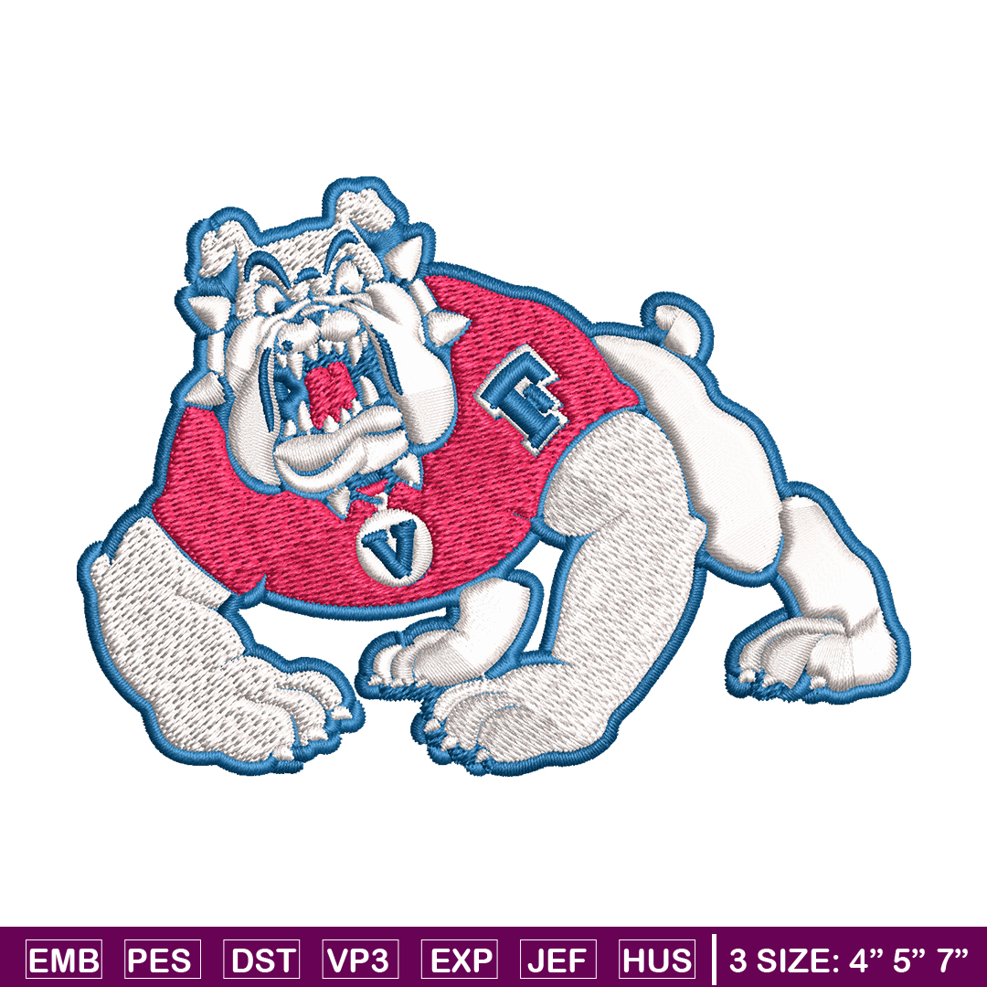 Fresno State Bulldogs embroidery design, Fresno State Bulldo | Inspire ...