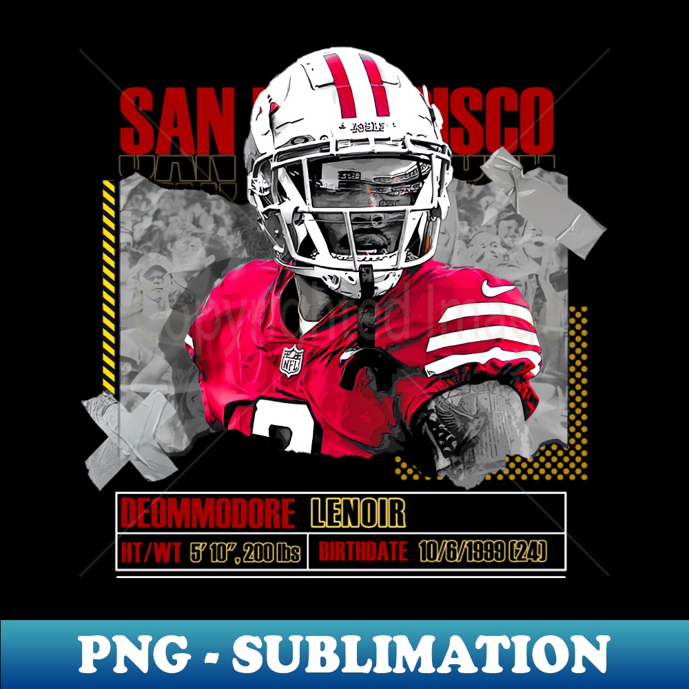 Deommodore Lenoir Football Paper Poster 49ers 10 - Professio | Inspire ...