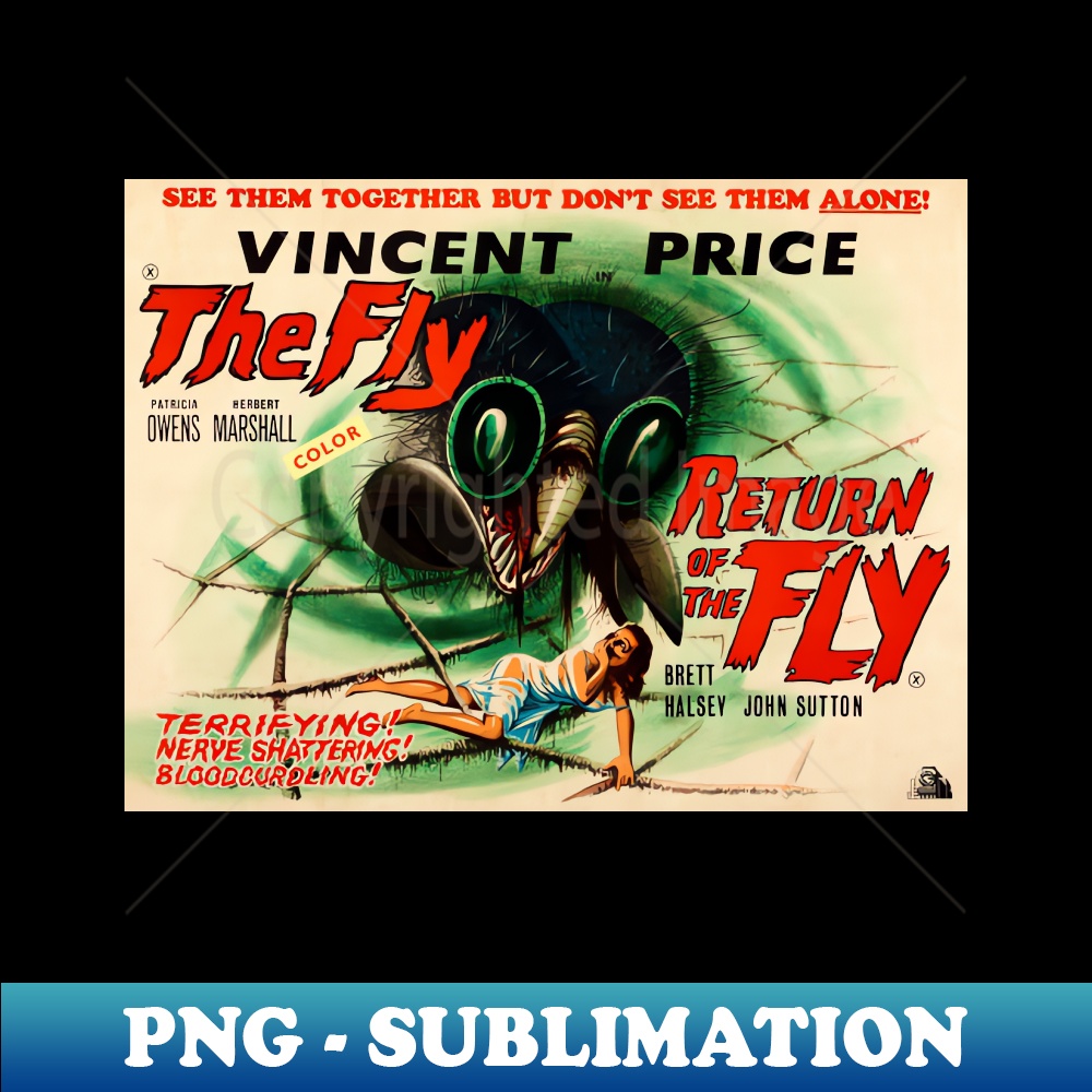 The Fly Return Of The Fly - Stylish Sublimation Digital Dow | Inspire ...