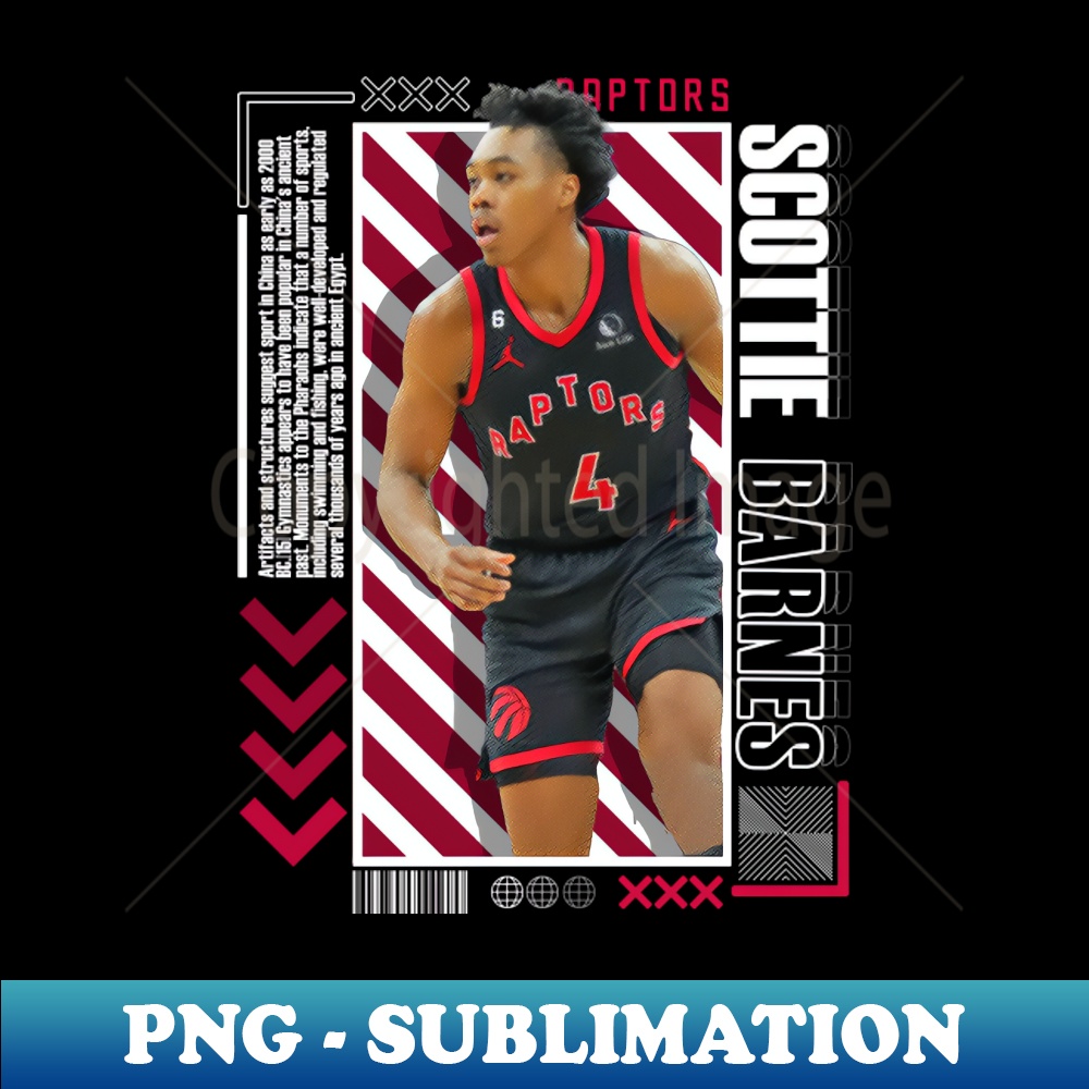 Scottie Barnes basketball Paper Poster Raptors 9 - Instant P | Inspire ...