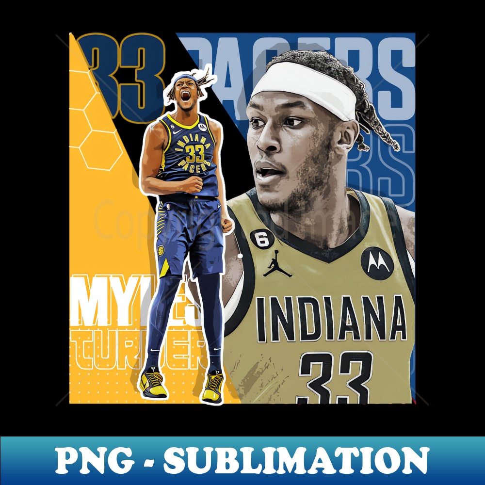 Myles Turner Basketball Design Poster Pacers - Aesthetic Sub - Inspire ...