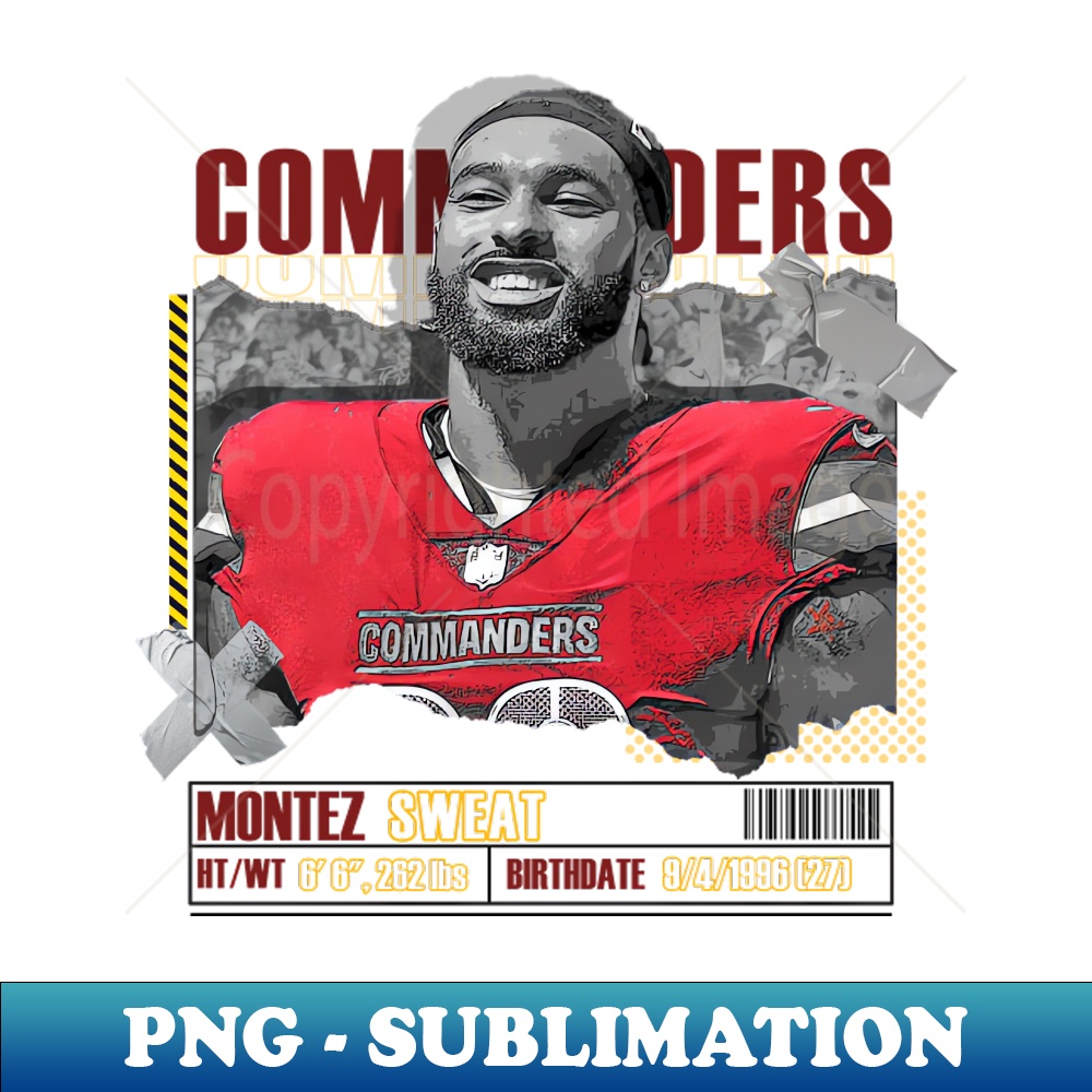 Montez Sweat Football Paper Poster Commanders 10 - Decorativ | Inspire ...
