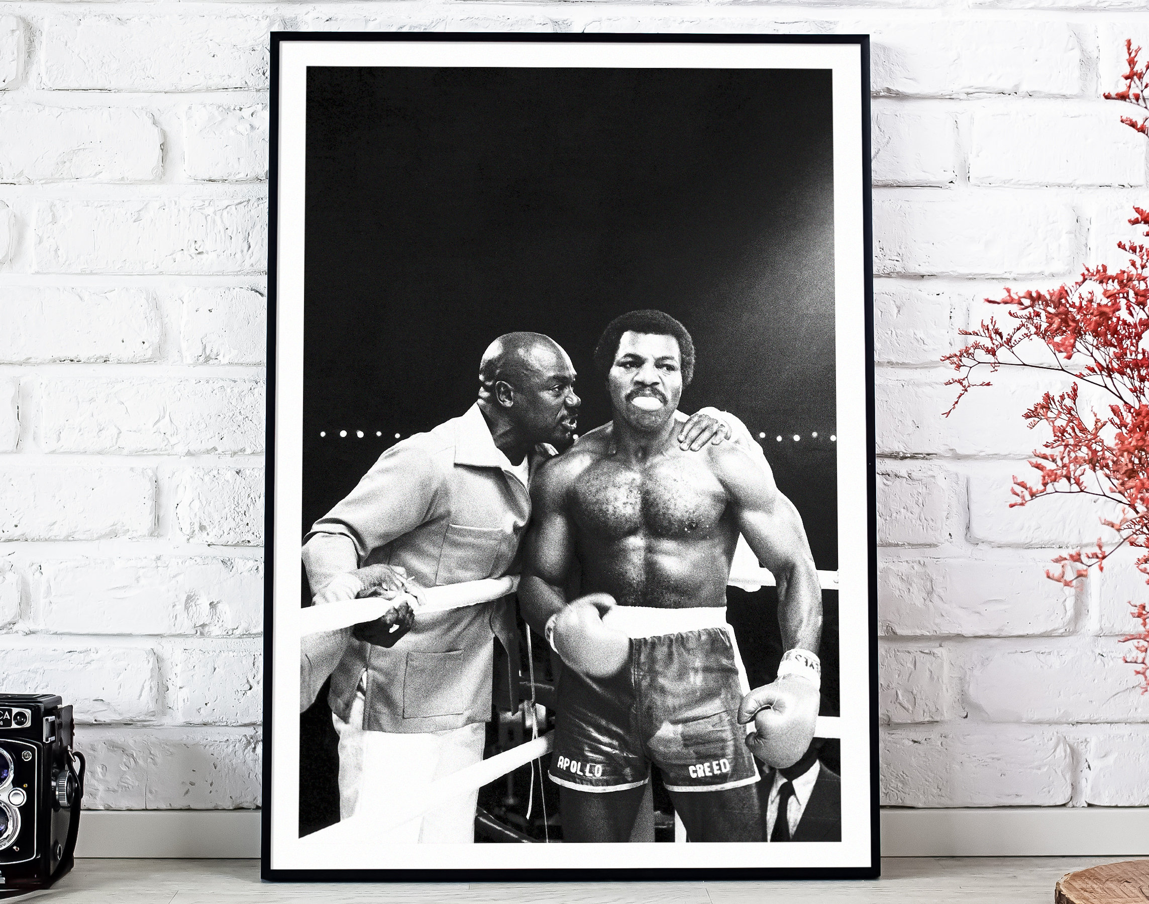 Apollo Creed and Tony Evers Poster, Rocky Movie Vintage Phot | Inspire ...