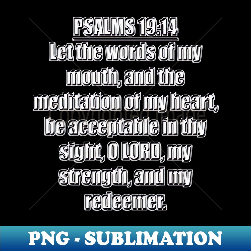 Psalm 1914 King James Version Bible verse Let the words of m | Inspire ...