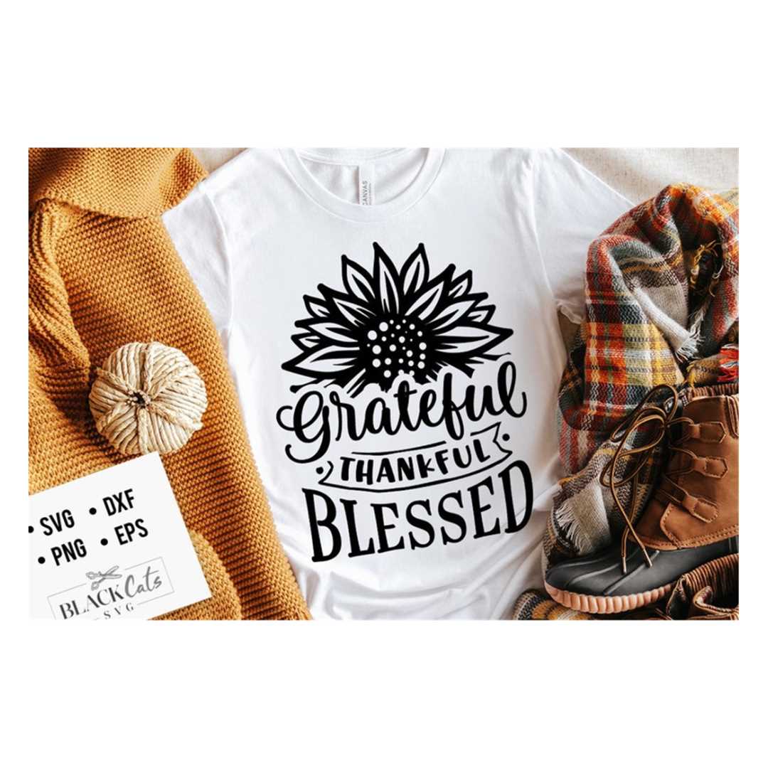 Grateful thankful blessed svg, Give thanks svg, Thanksgiving | Inspire ...