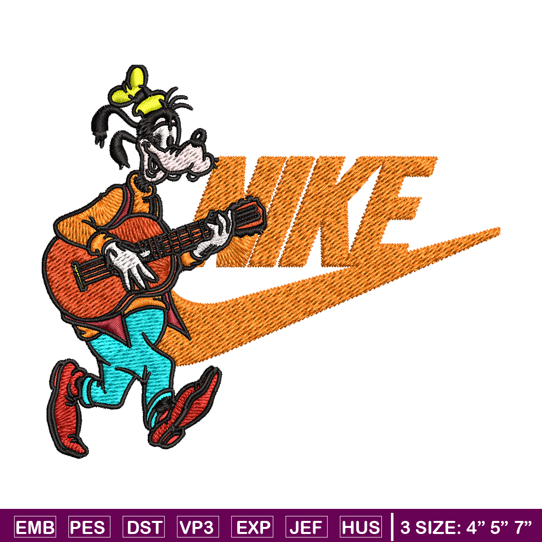 Goofy Nike Embroidery design, Disney Cartoon Embroidery, Nik - Inspire ...