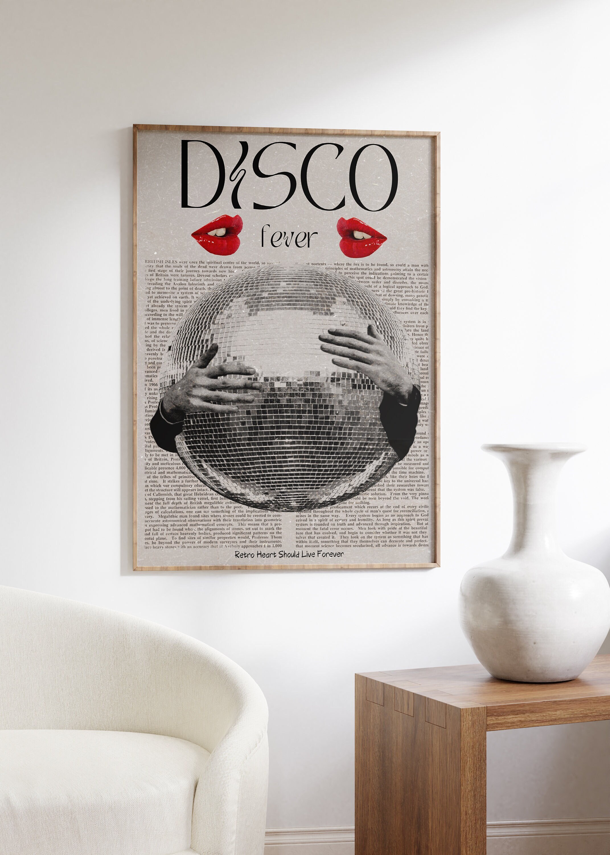 Disco Magazine Poster, 70s Wall Art, Black Wall Art, Newspap | Inspire ...
