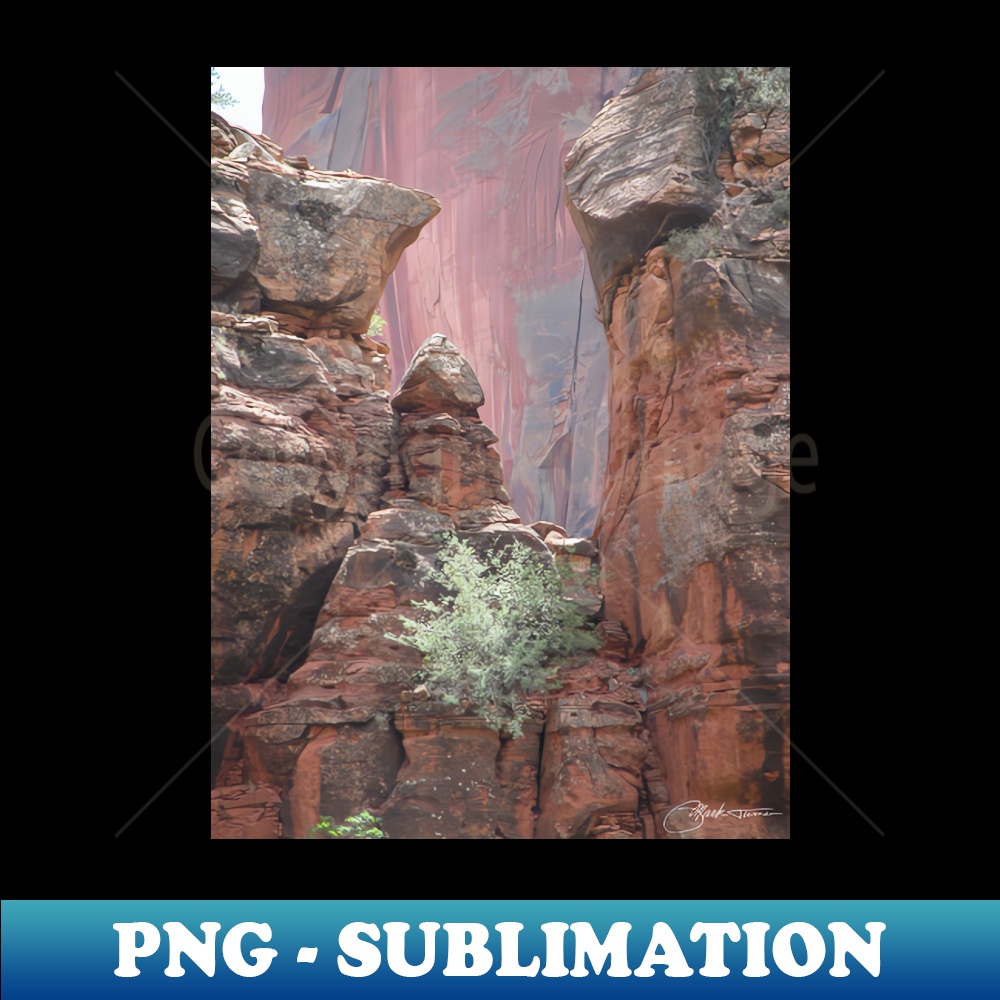 Rock Wall with Bush - PNG Sublimation Digital Download - Spi | Inspire ...