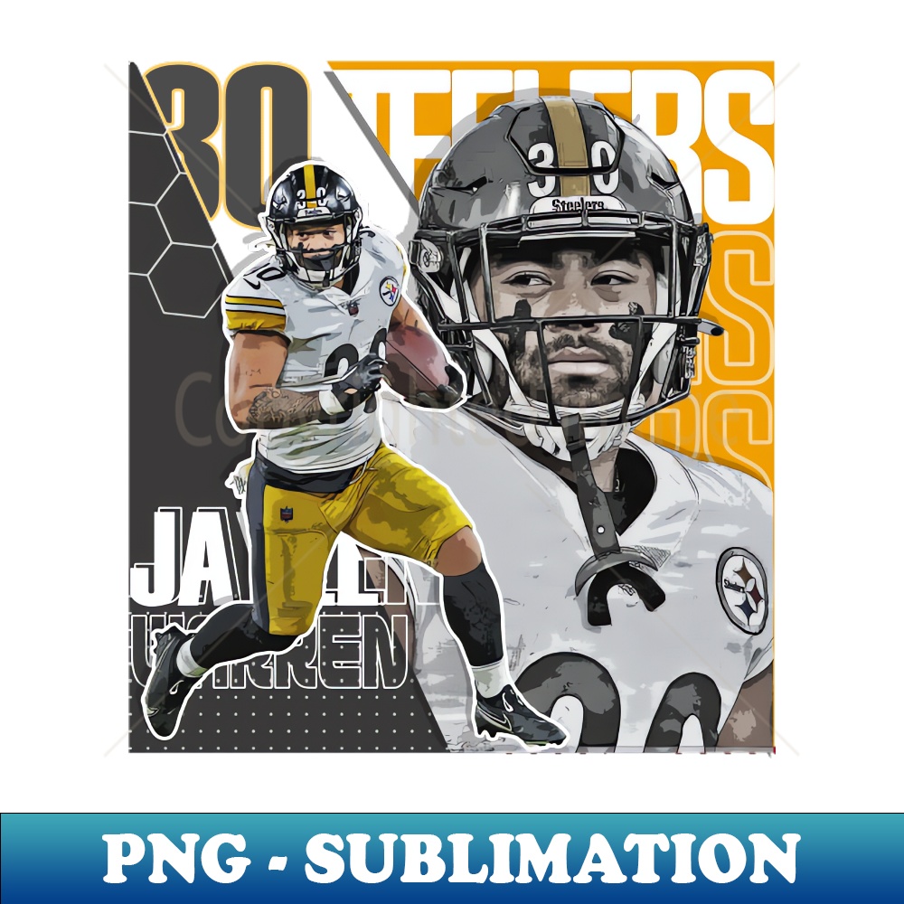 Jaylen Warren Football Design Poster Steelers - High-Resolut | Inspire ...