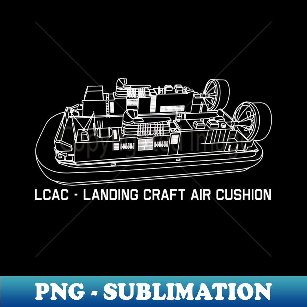 Landing Craft Air Cushion LCAC Hovercraft Blueprint Schemati | Inspire ...