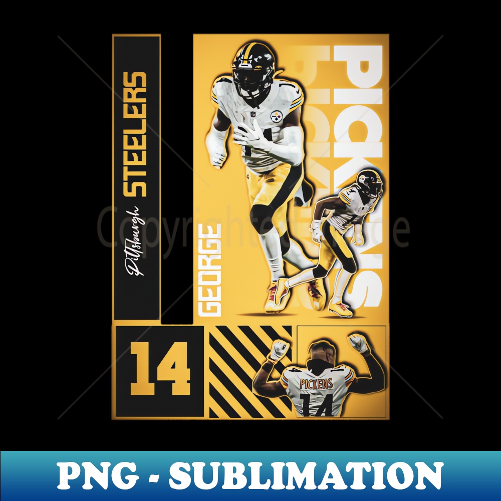 George Pickens 14 - PNG Transparent Sublimation Design - Unl | Inspire ...