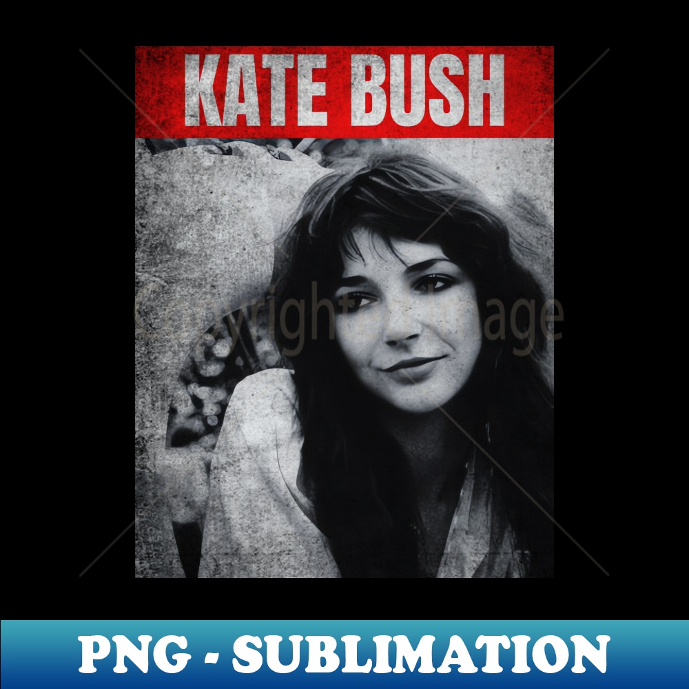 Kate Bush Urban BW - Exclusive Sublimation Digital File - Bo - Inspire ...