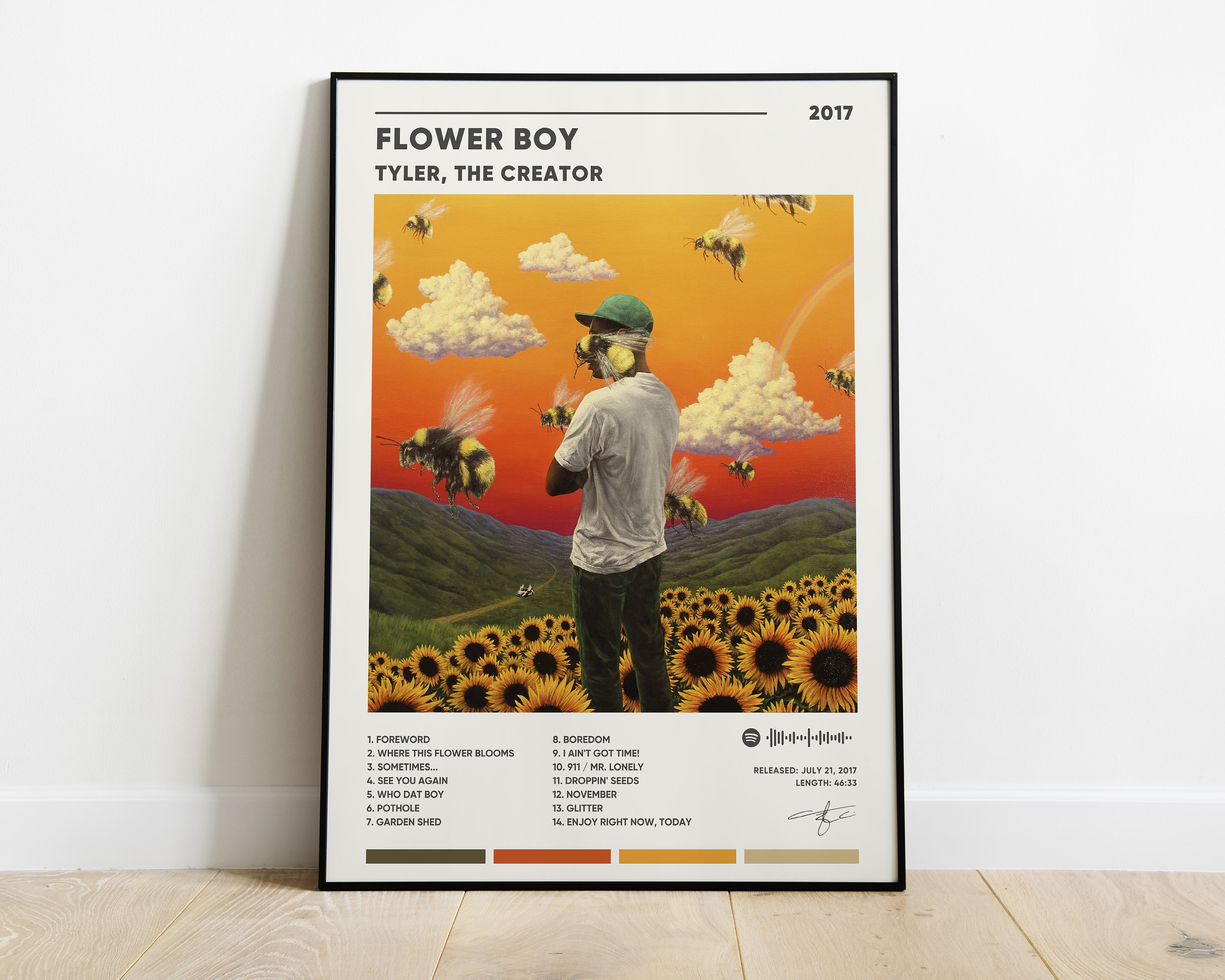 Tyler, the Creator Flower Boy Album Cover Poster, Tyler, the | Inspire ...