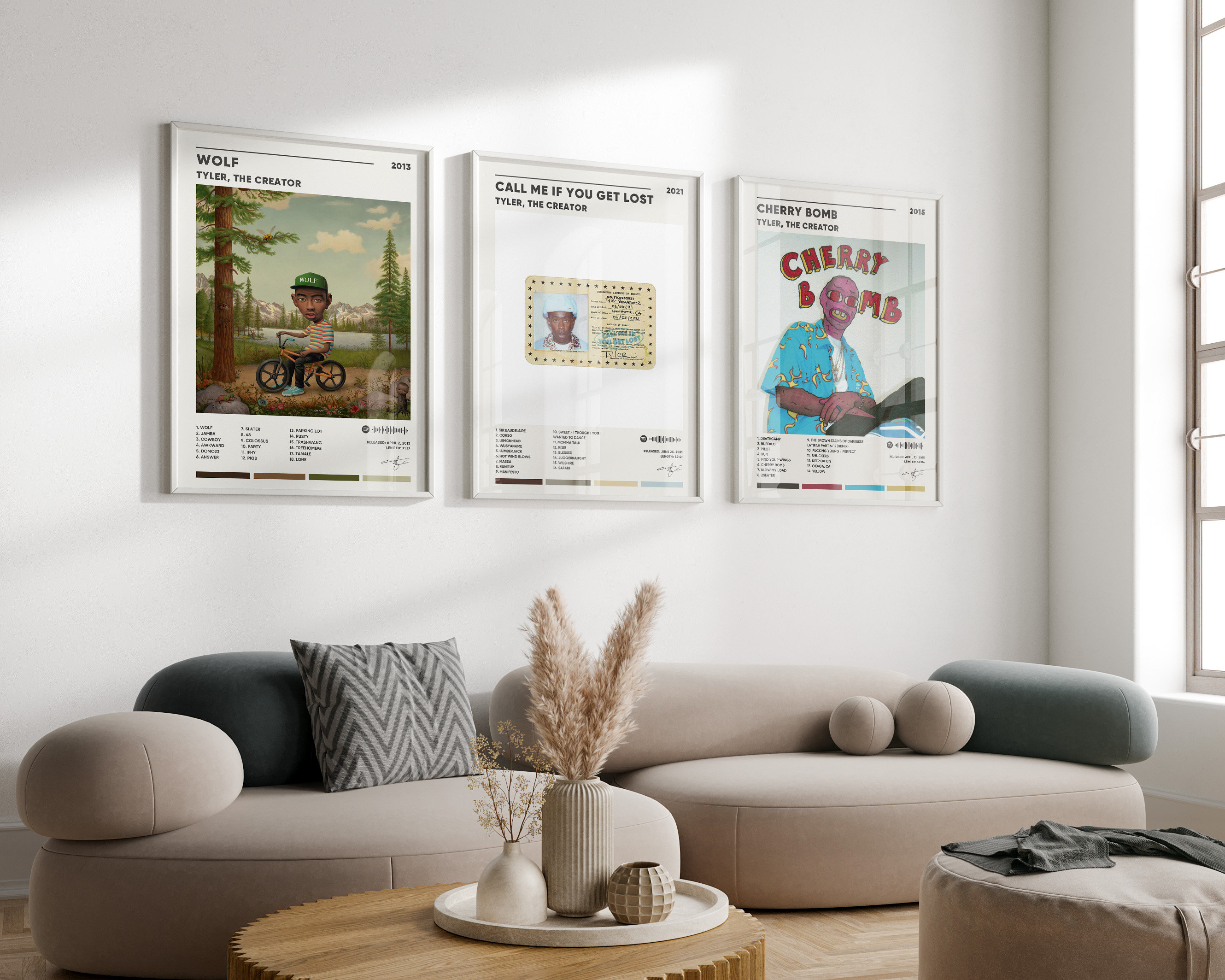 Tyler, the Creator Set of 3 Album Cover Poster, Tyler, the C | Inspire ...