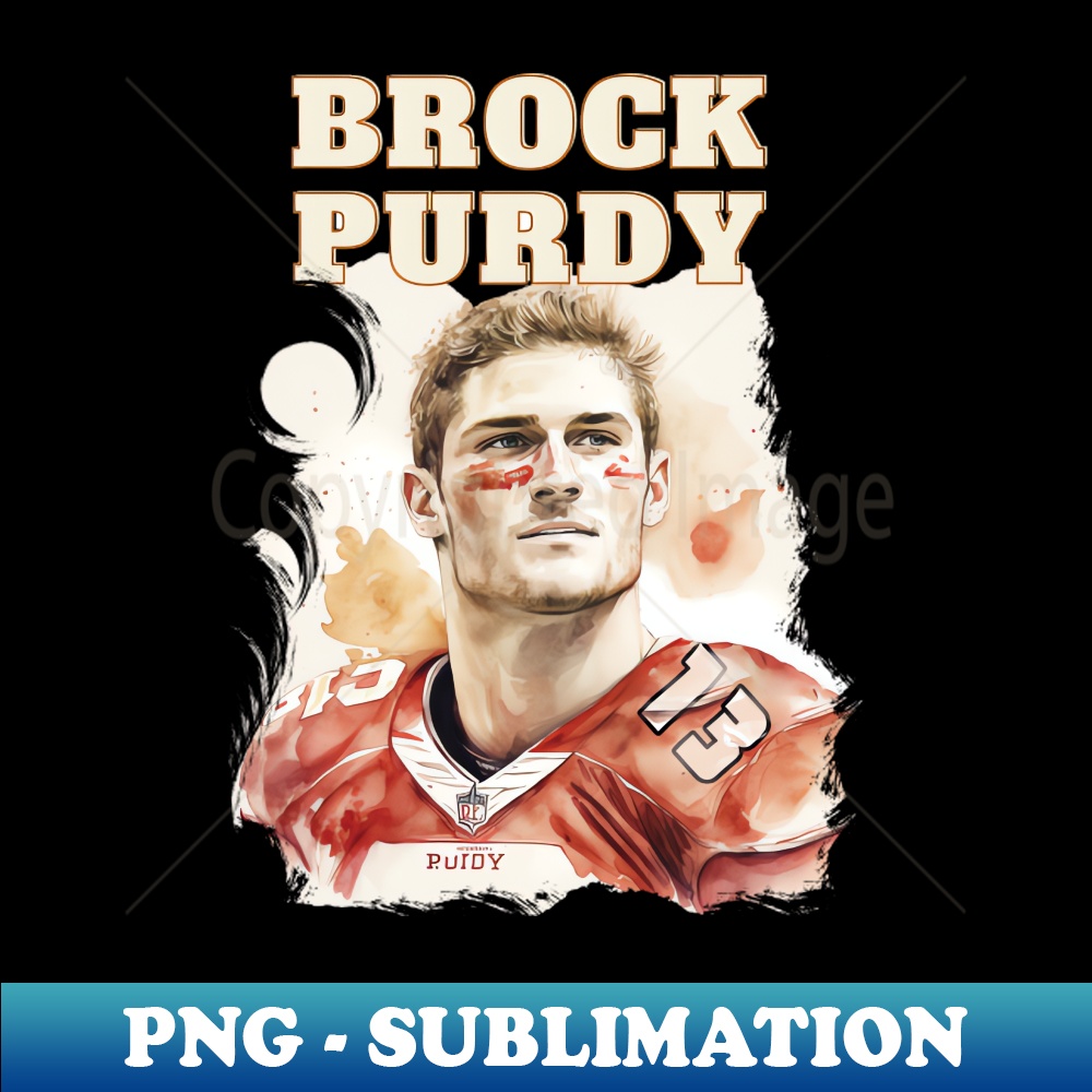 brock purdy football 49ers design - PNG Transparent Digital | Inspire ...