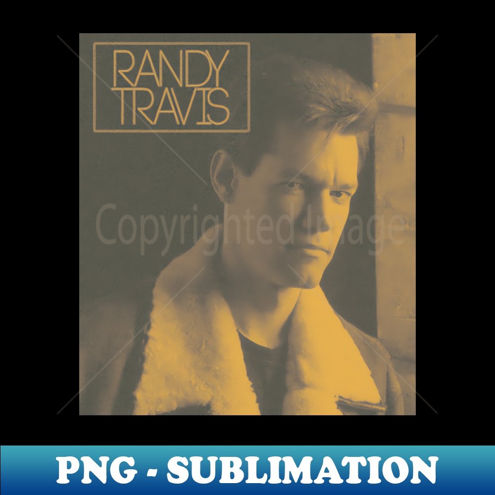 80s Poster - Randy Travis - Sublimation-Ready PNG File - Boo - Inspire ...