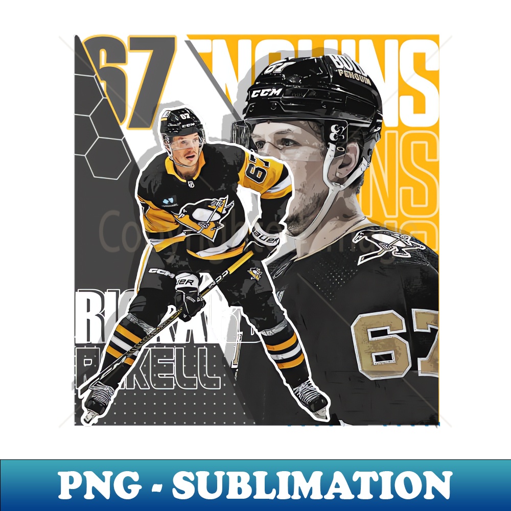 Rickard Rakell Hockey Design Poster Penguins - PNG Transpare - Inspire ...