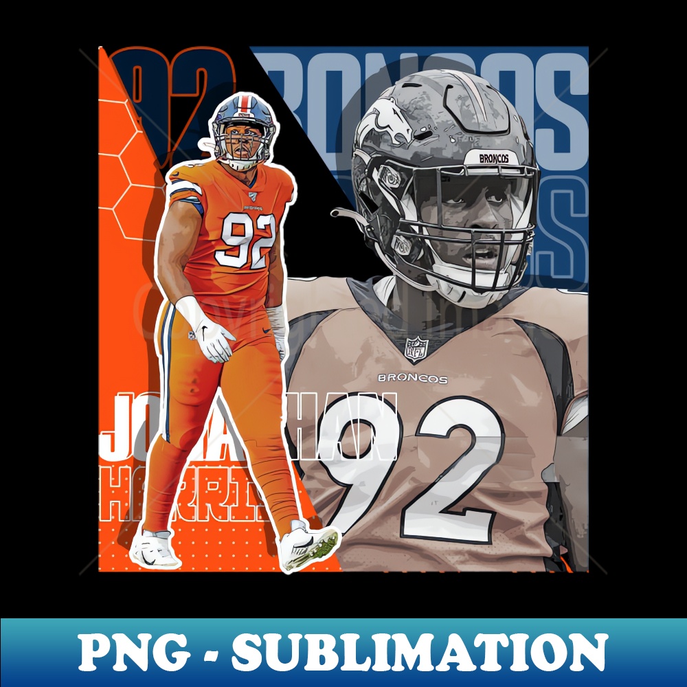 Jonathan Harris Football Paper Poster Broncos 7 - PNG Transp | Inspire ...