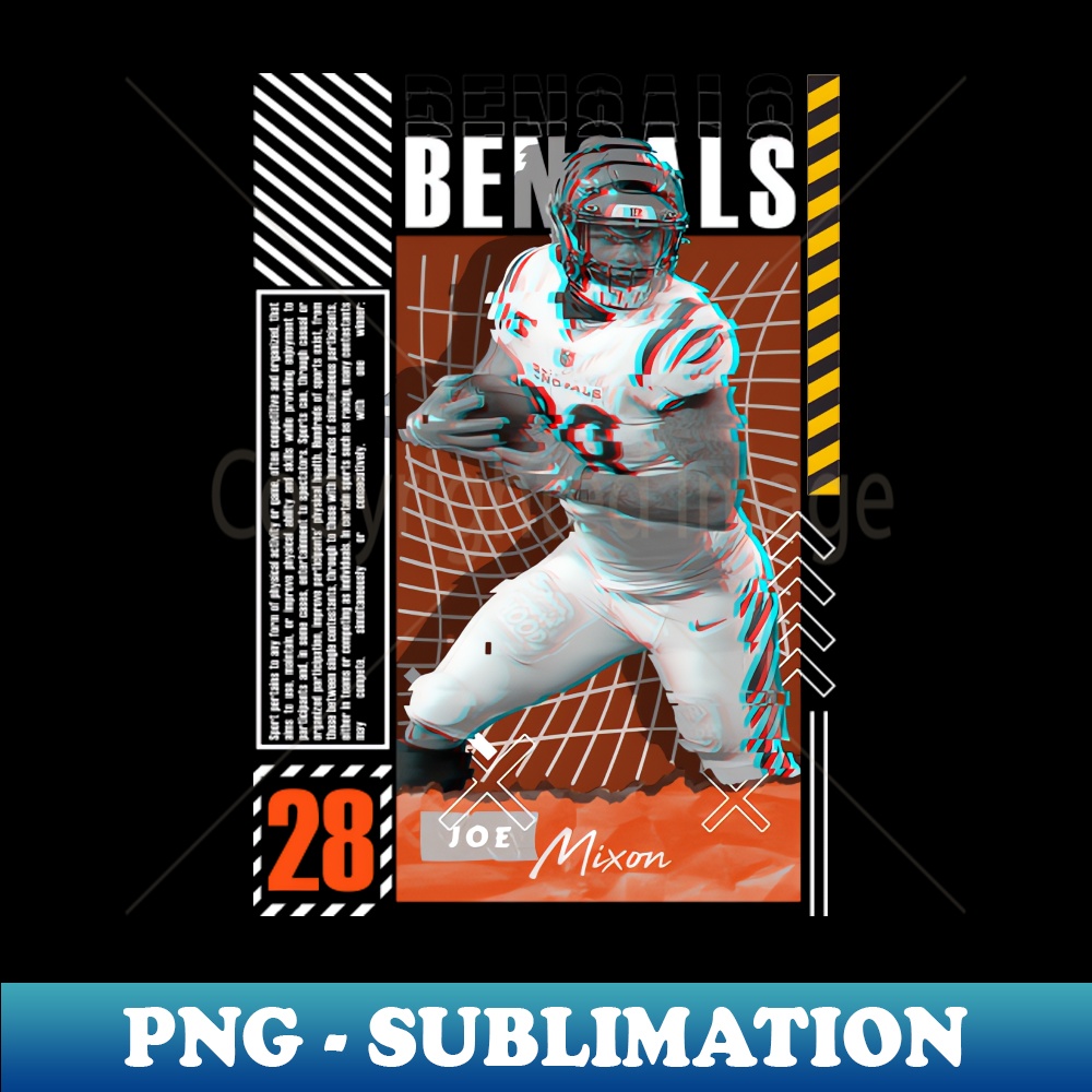 Joe Mixon Football Design Poster Bengals - Elegant Sublimati - Inspire ...