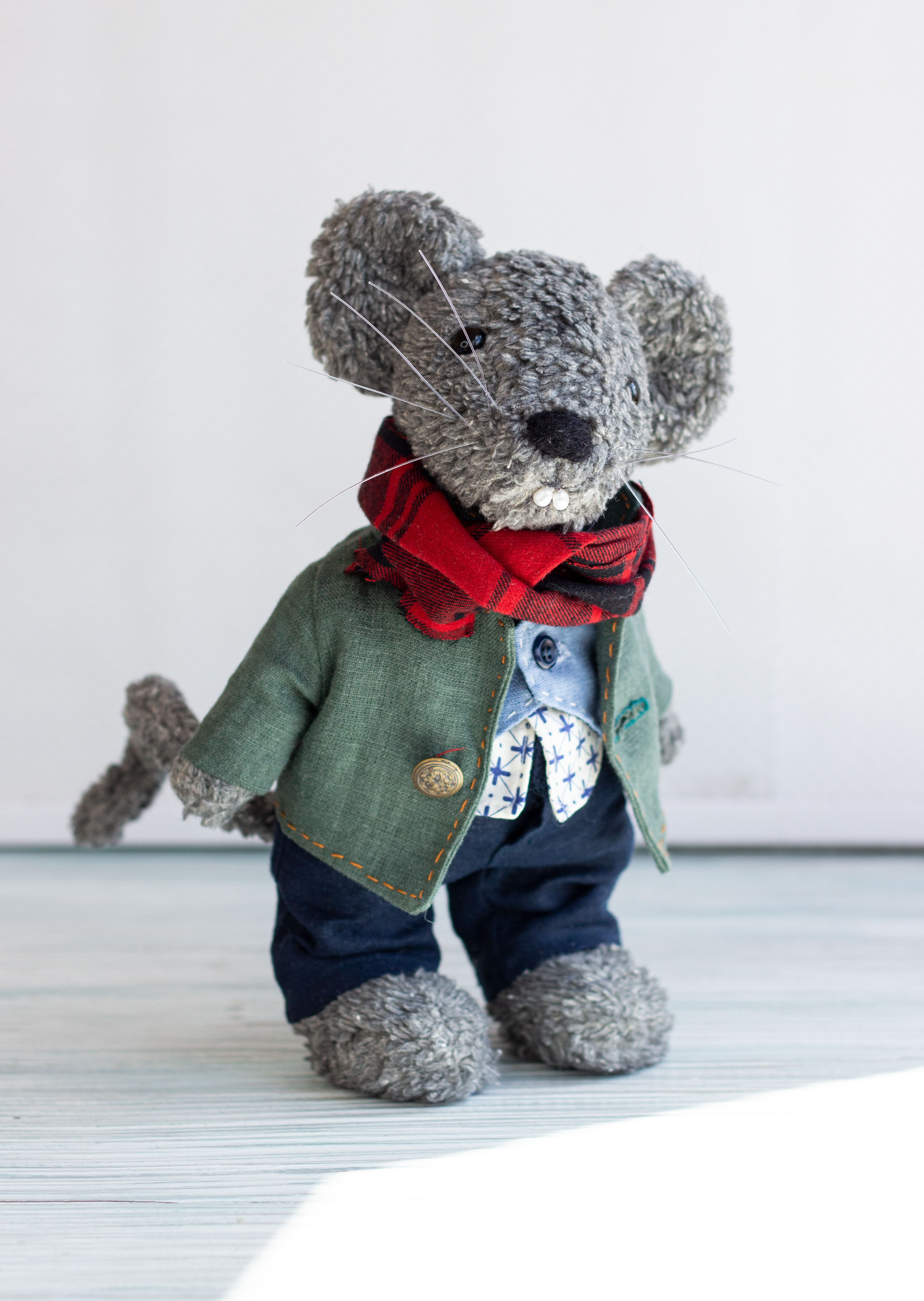 Handmade Collectible Stuffed Mouse: Unique Plushies and Art | Inspire ...