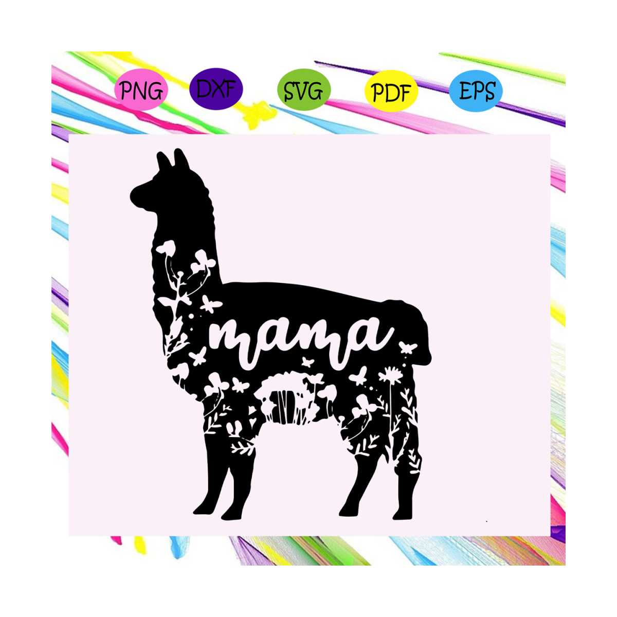 Mama Liama Svg, Llama Svg, Lama Svg, Mothers Day Svg, Mom Li - Inspire ...