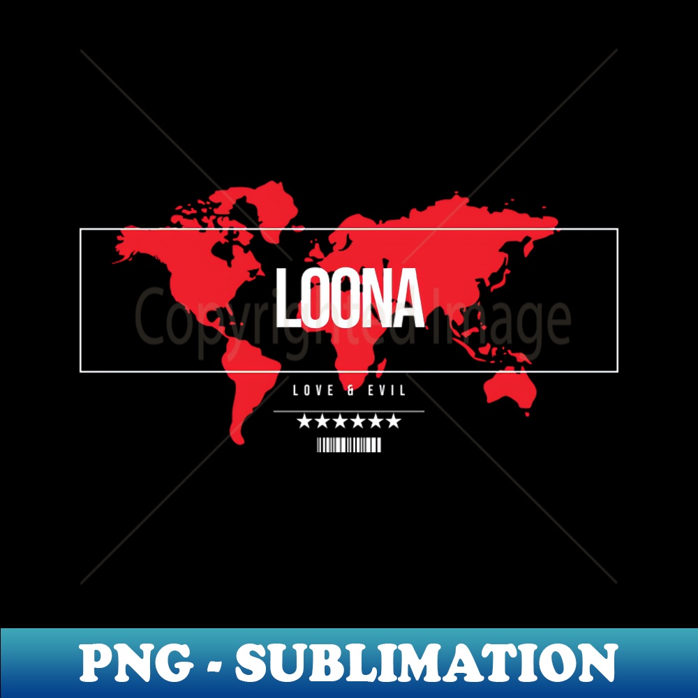 LOONA Love Evil - PNG Transparent Sublimation Design - Perf - Inspire ...